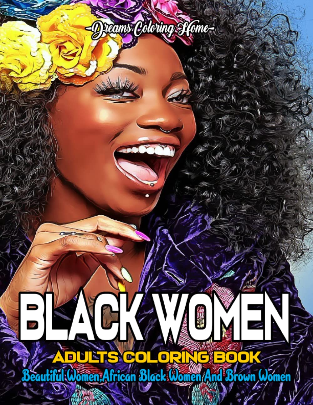 Buy Black women Adults Coloring Book: Coloring Book For adults ...