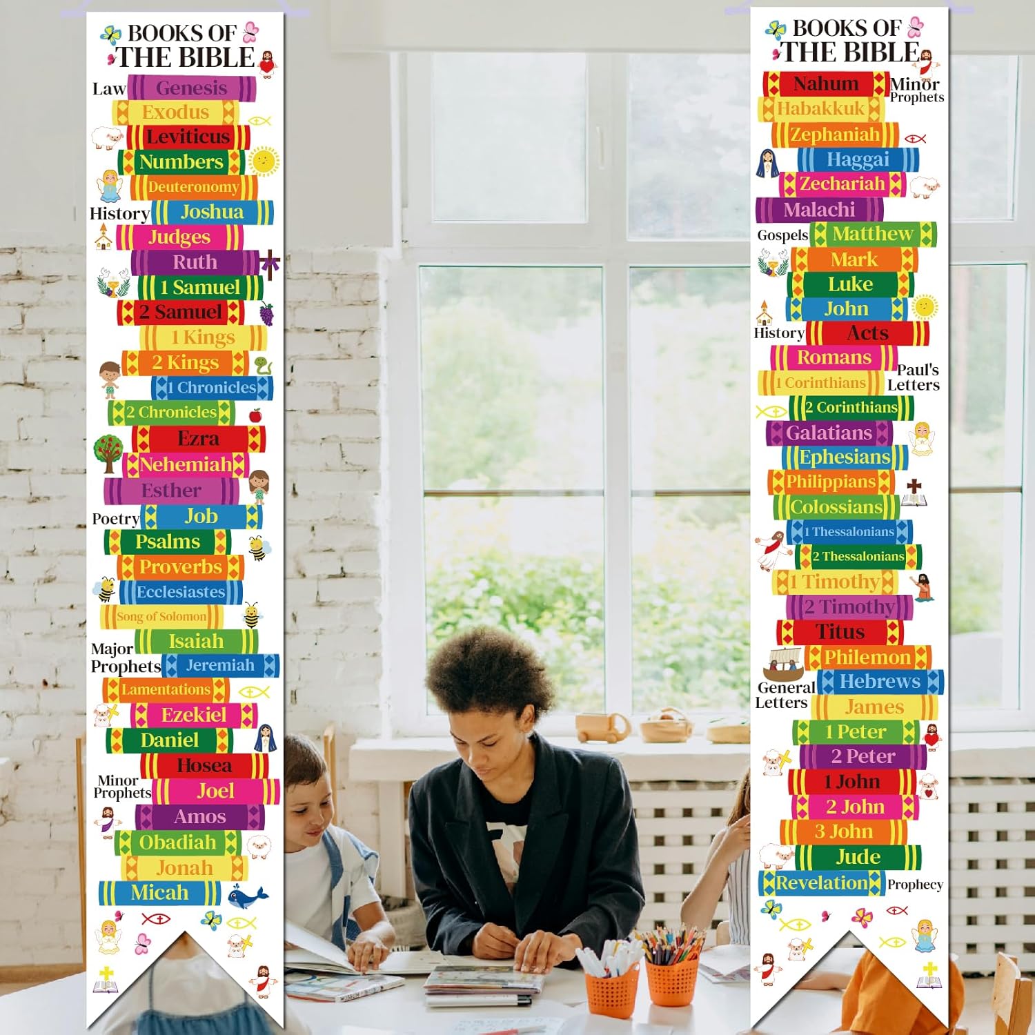 Amazon.com: 61 Inch Books of the Bible Banners Posters Fruit of The ...