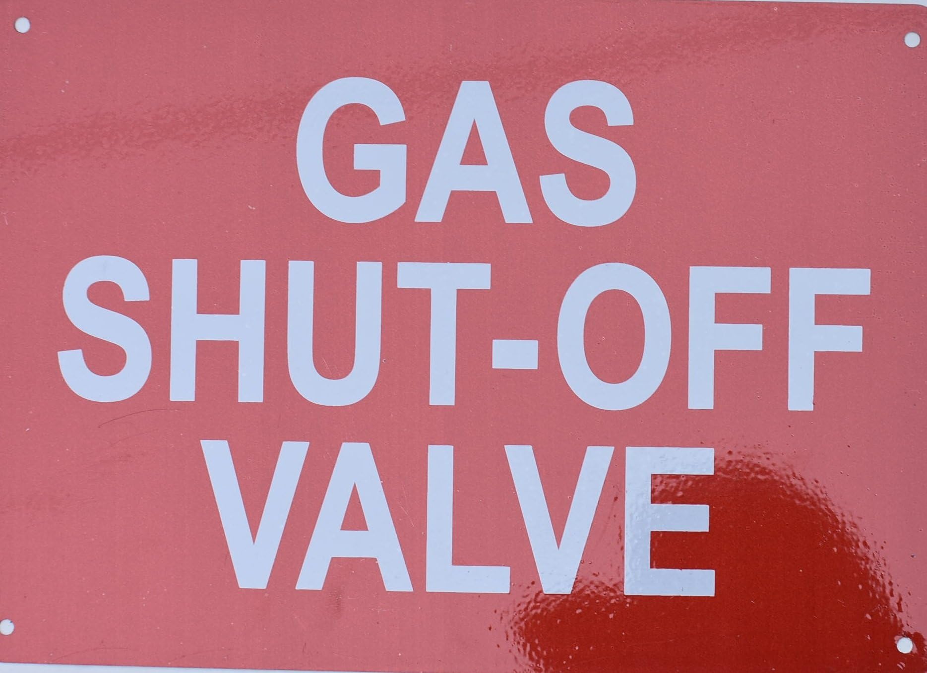 Amazon.com: TWO (2) "gas Shut-off Valve" STICKER SIGN (STICKER 5X7 INCH ...