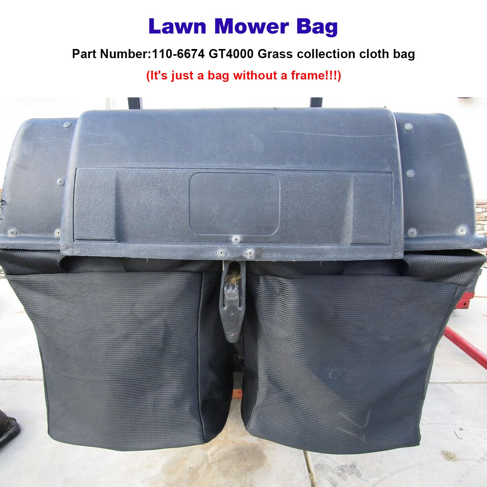 Snapklik.com : JIOTAR Lawn Mower Bag 110-6674 GT4000 Replacement Toro ...