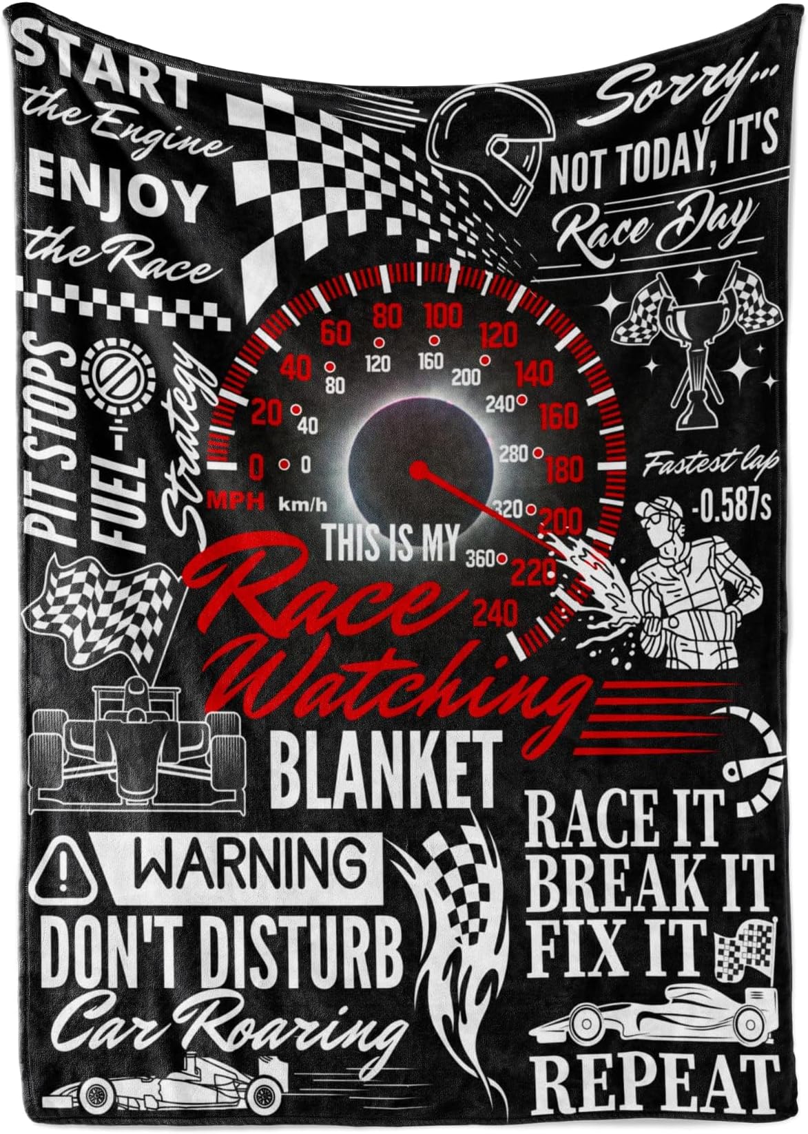 Amazon.com: InnoBeta Car Racing Gifts, Cool Speed Racing Car Throw ...