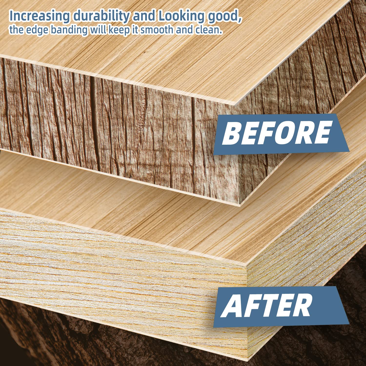 Snapklik.com : Oak Edge Banding, 1 Inch X 500ft Roll Of Veneer Edge ...