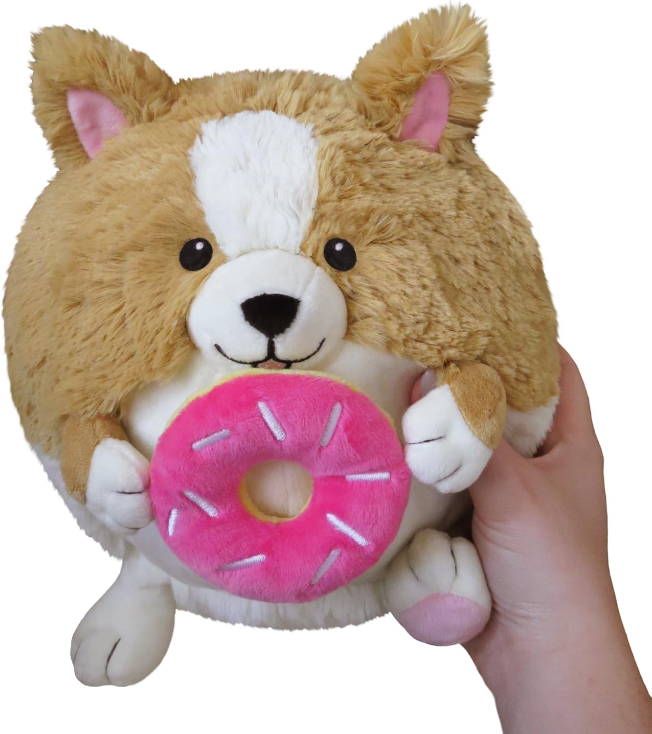 Amazon.com: Squishable / Mini Corgi Holding a Donut Plush - 7" : Toys ...