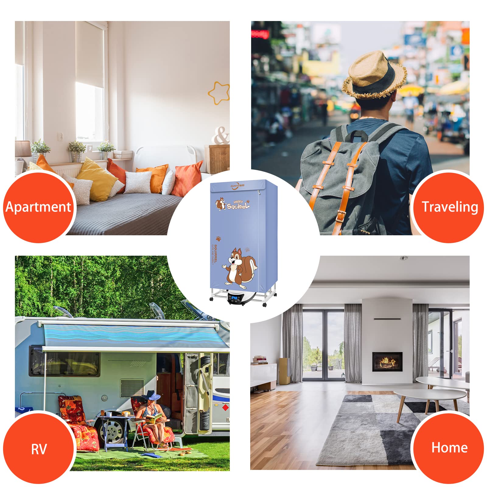 Snapklik.com : Foldable Clothes Dryer Portable Apartment Laundry Drying ...