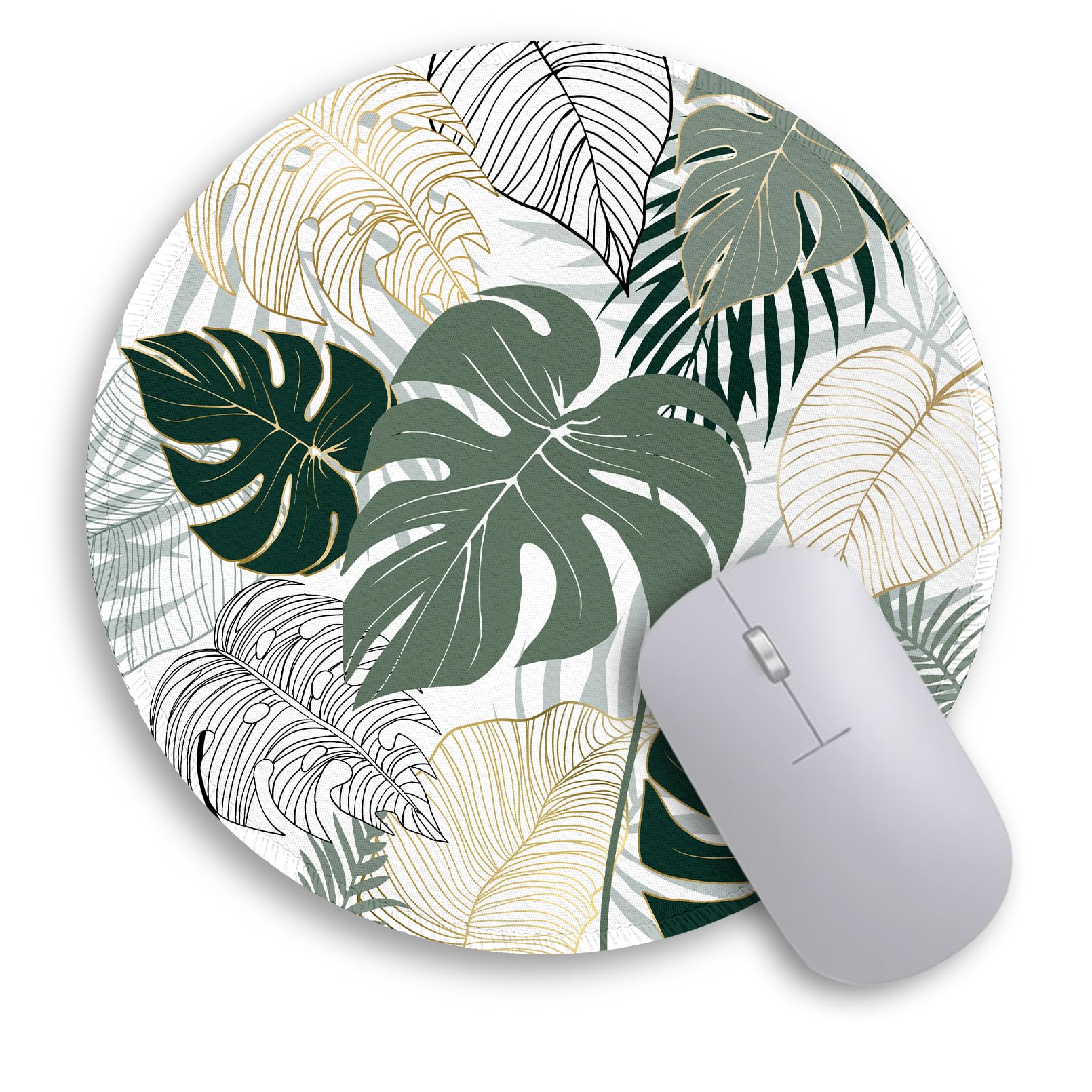 Amazon.com: Immaturus Boho Leaves Mouse Pad, Small Mouse Pads for Desk ...