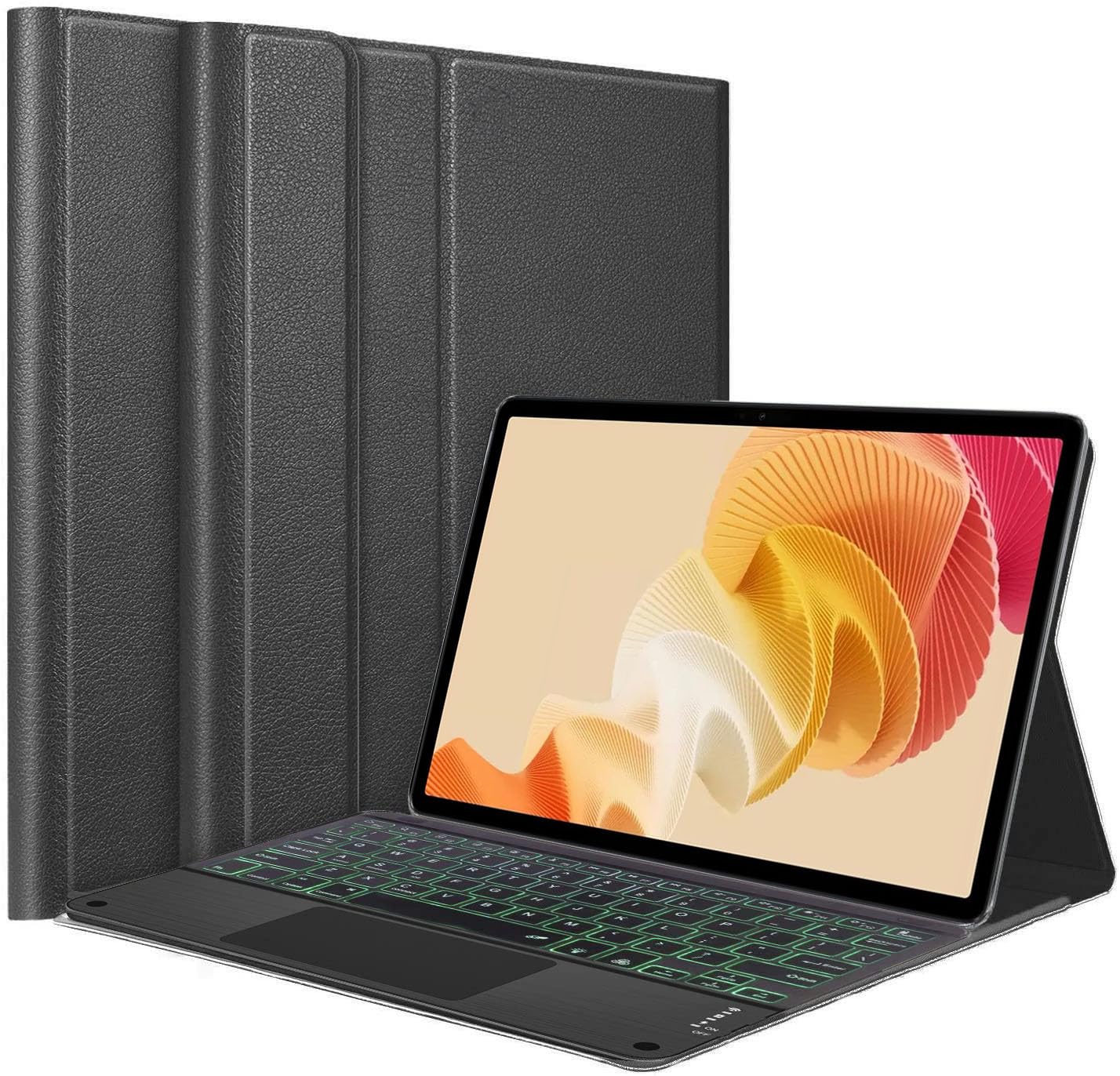 HOM Detachable Built-in 7-Colors Backlight Wireless Bluetooth Keyboard ...