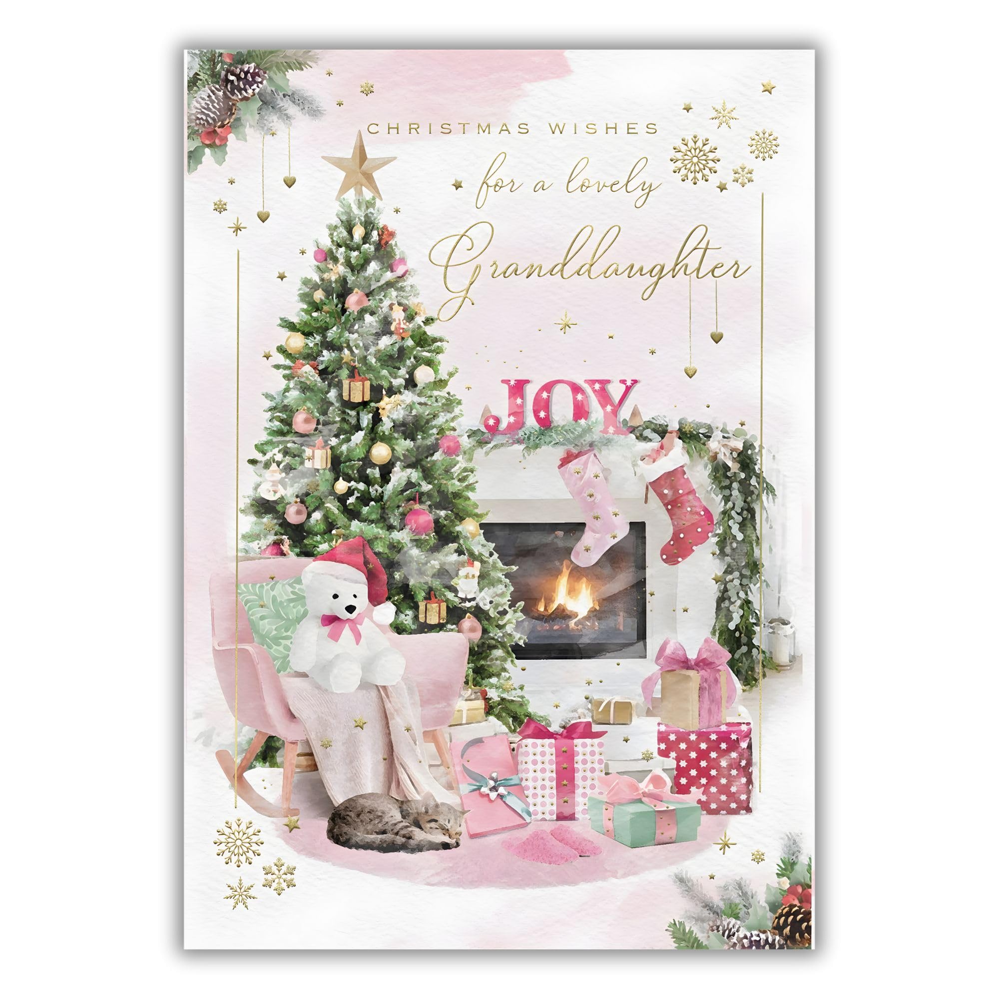 ICG Granddaughter Christmas Card, Single - Christmas Cards with ...
