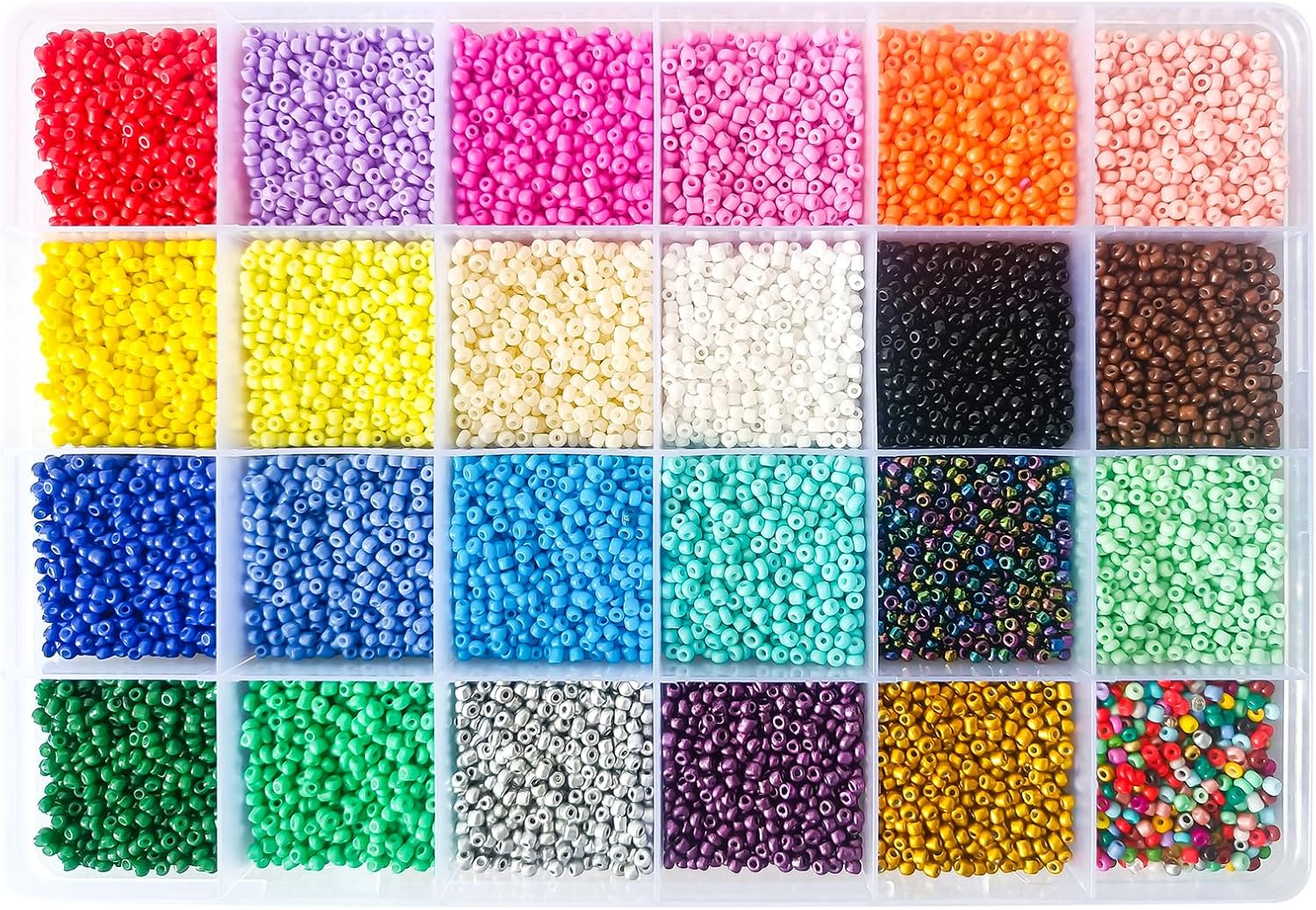 Chedin Bunte Perlen Für Armbänder, schmuck Selber Machen Mit Bunte Glasperlen, Perlen Zum ...