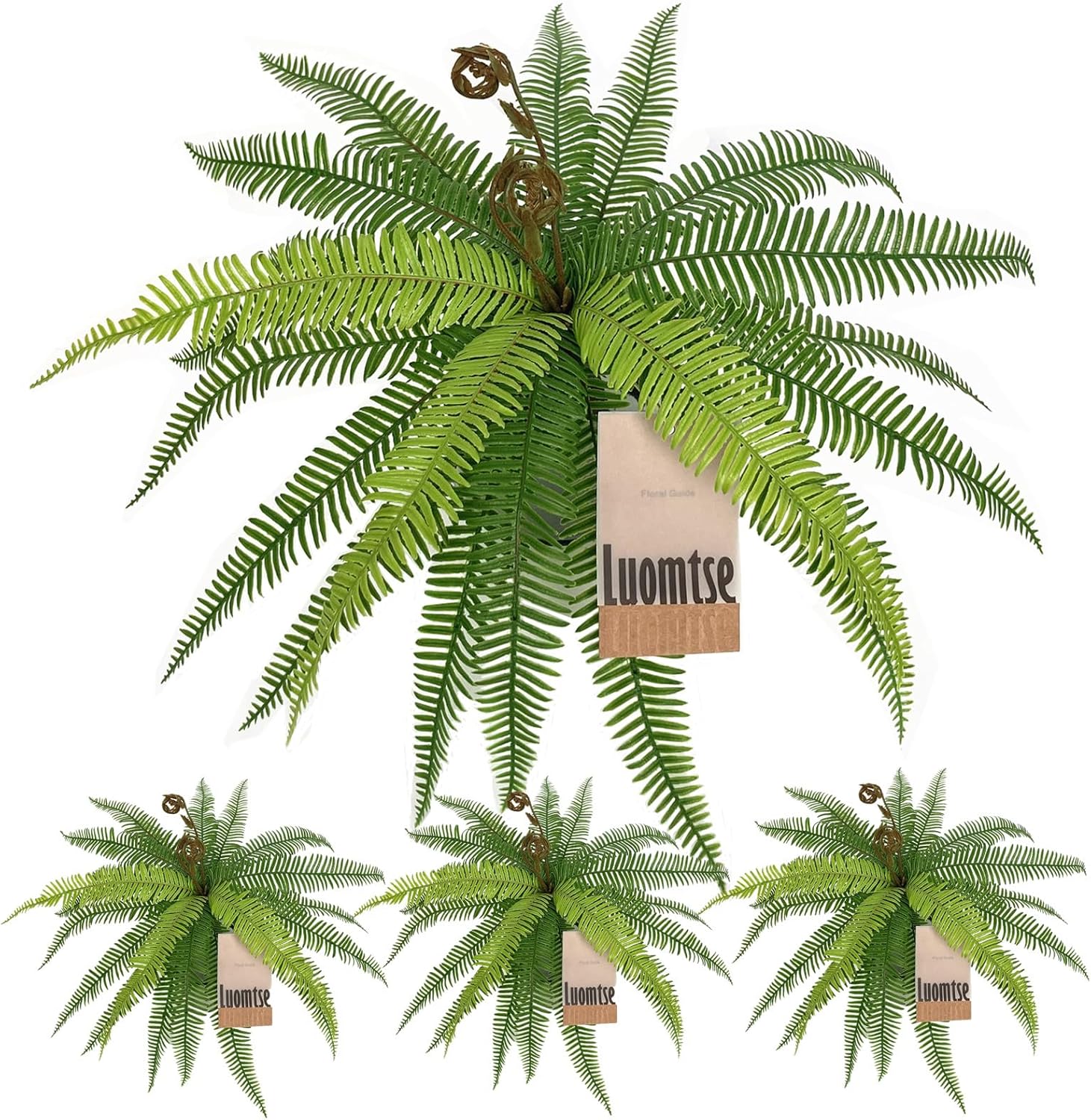 Amazon.com: LUOMTSE 3 Bundles of Almost Natural Outdoor Artificial ...