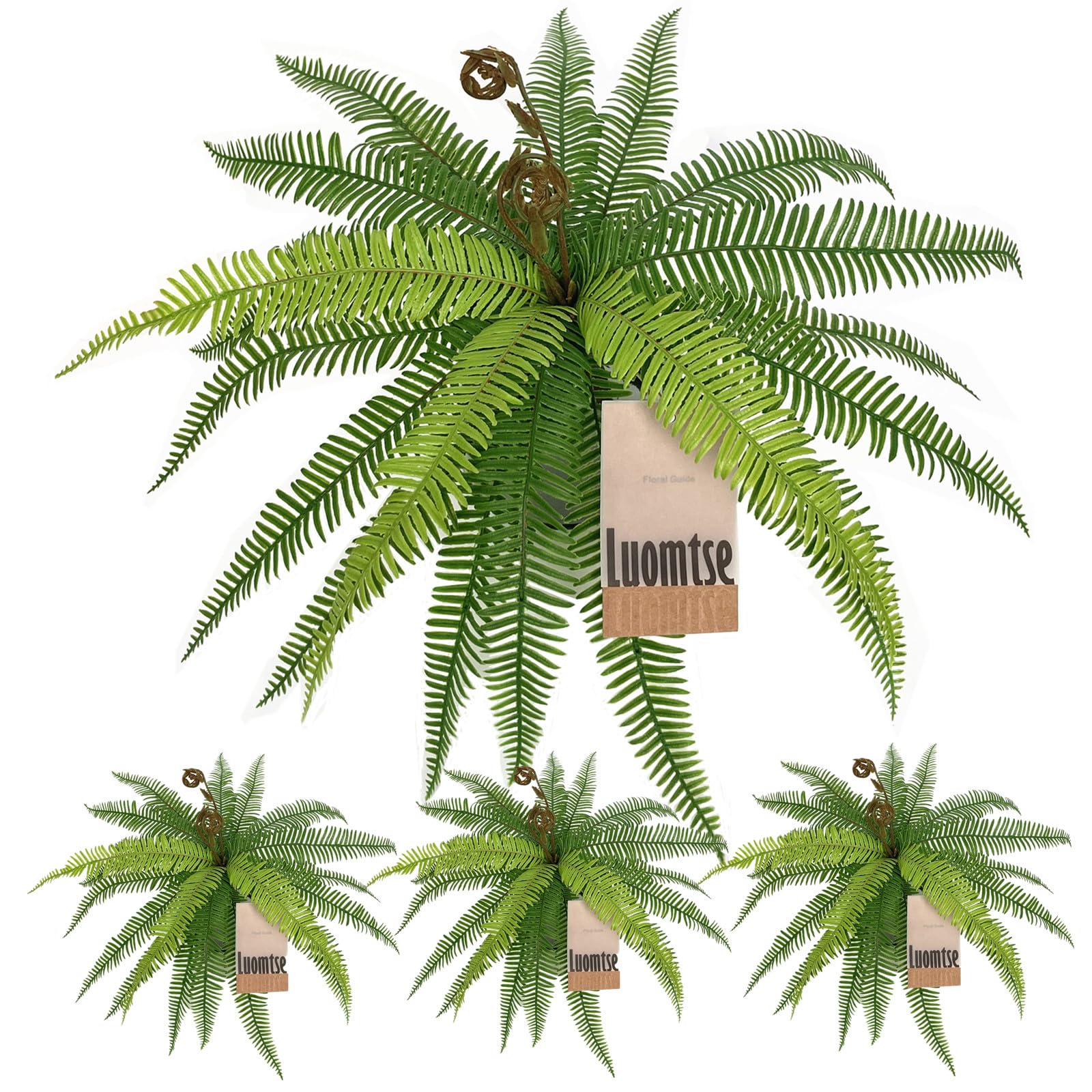 Amazon.com: LUOMTSE 3 Bundles of Almost Natural Outdoor Artificial ...