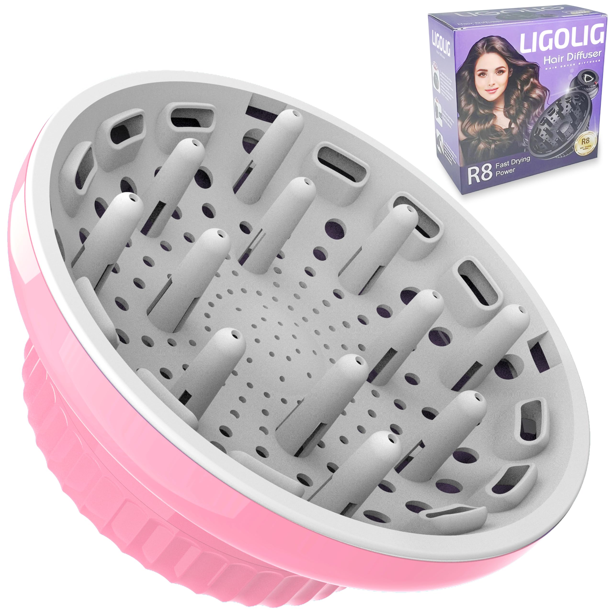 Amazon.com: Hair Dryer Diffuser for Curly and Natural Wavy Hair ...