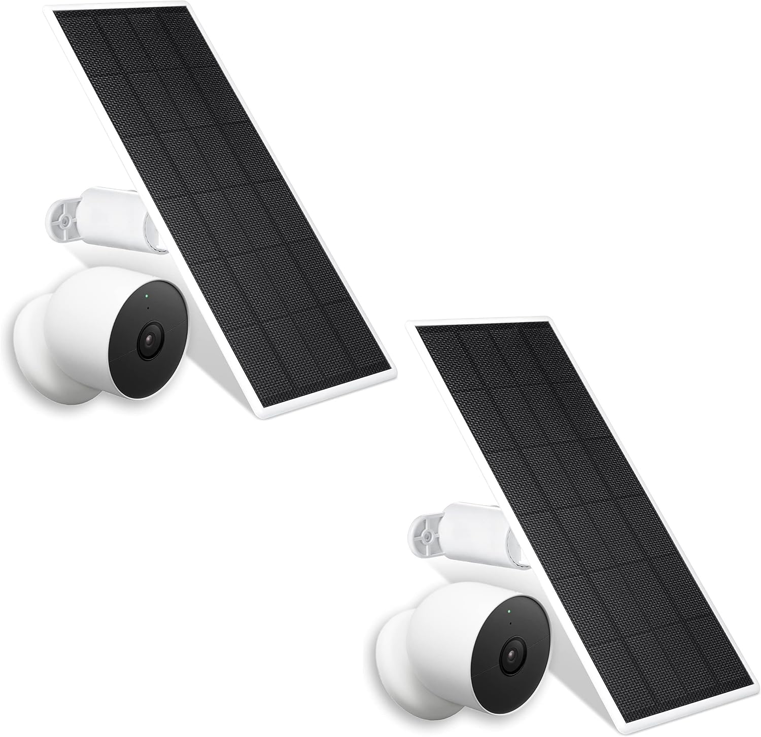 Amazon.com: Google Nest Cam (Battery) with Solar Panel Bundle (White, 2 ...