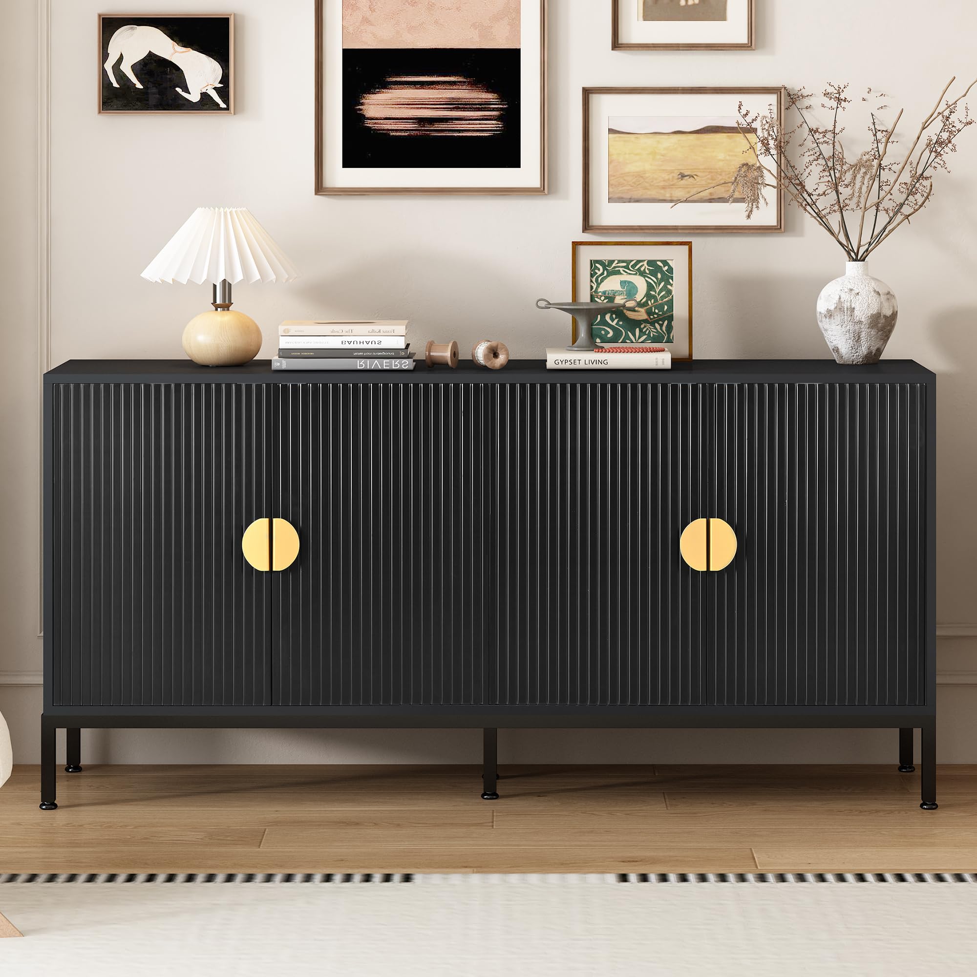 Amazon.com - Merax Sideboard Buffet Cabinet with Storage, Modern ...