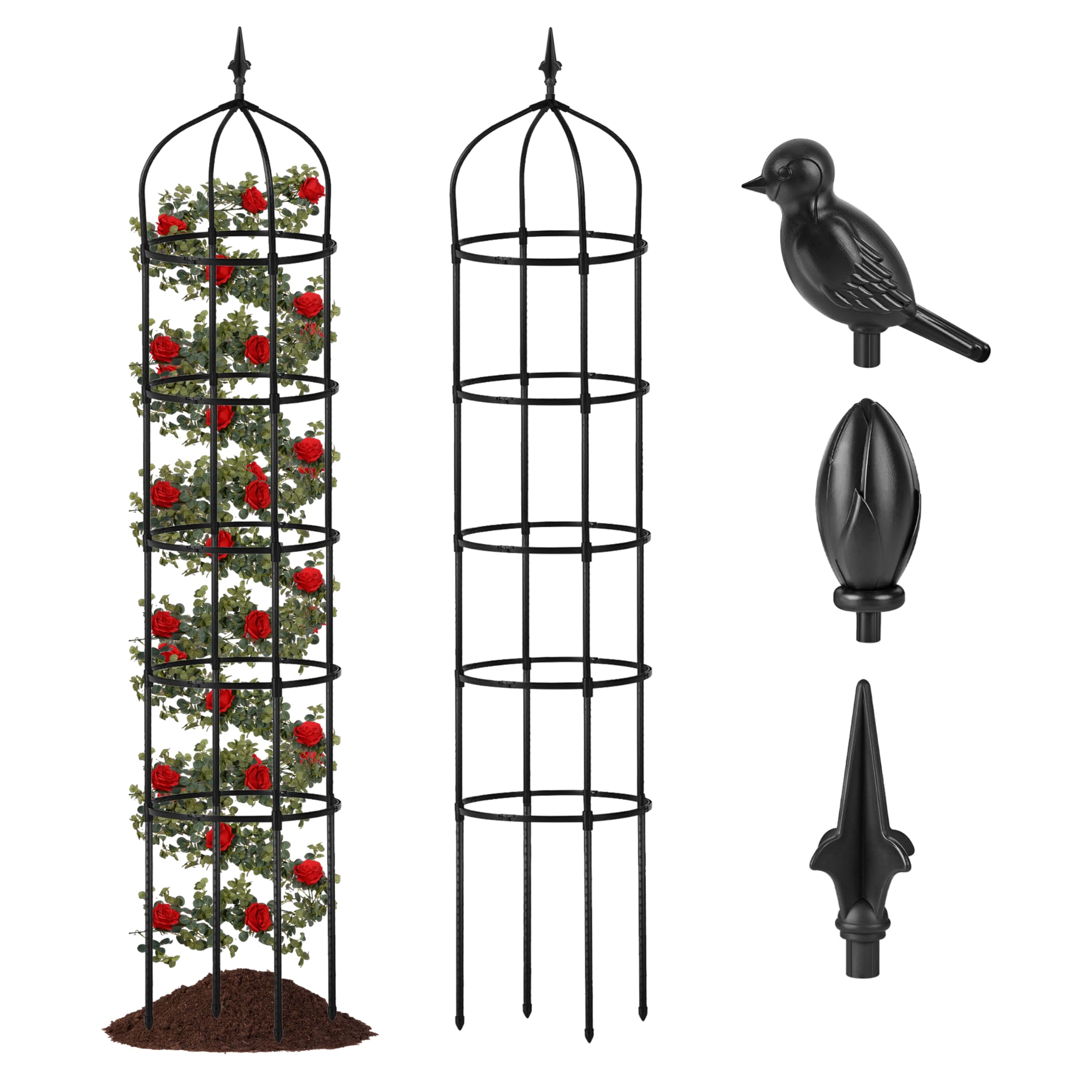 Snapklik.com : Extended 6.7FT 1-Pack Garden Trellis For Climbing Plants ...