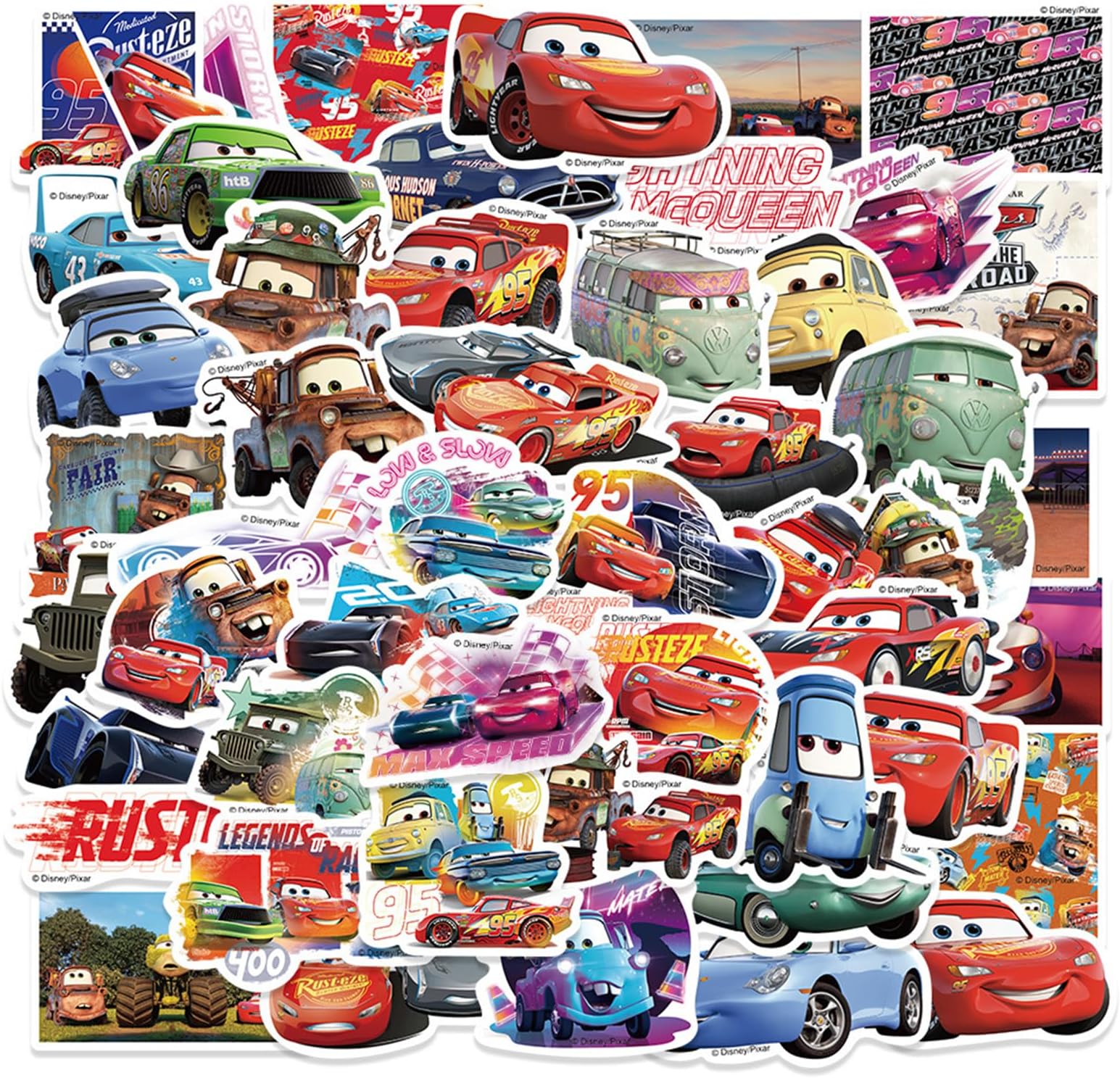 Amazon.com: Disney Cars Stickers and Activity Book Bundle (Over 1000 ...