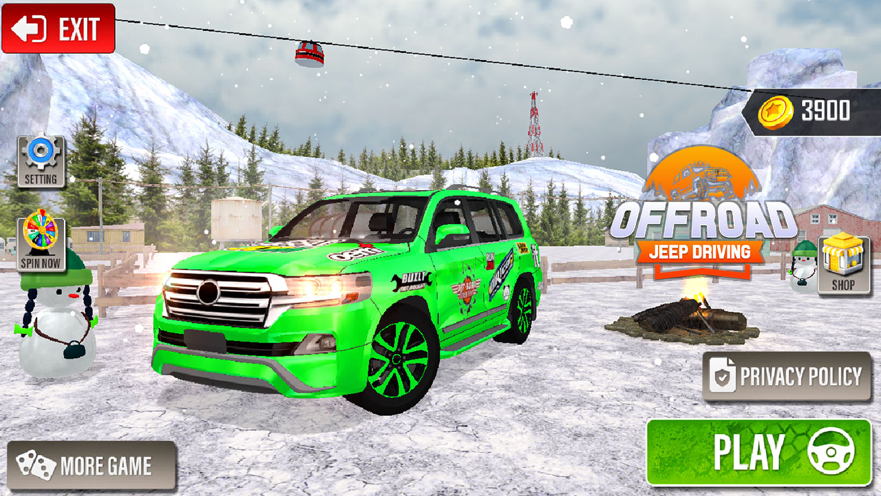 Off Road 4x4 Driving Simulator : Real Jeep Game 3D - Offroad Car ...