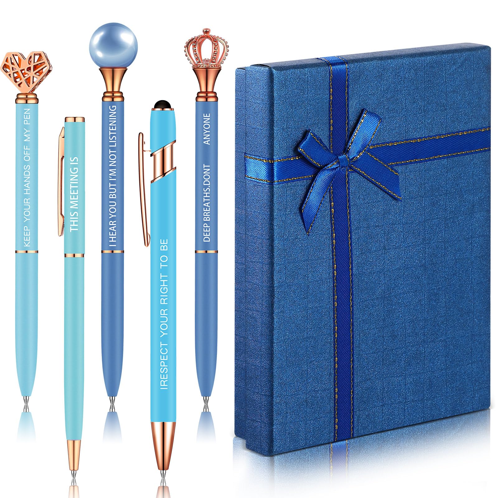 Tenare Thank you Gift Sets Funny Ballpoint Pens Crystal Diamond Pen ...