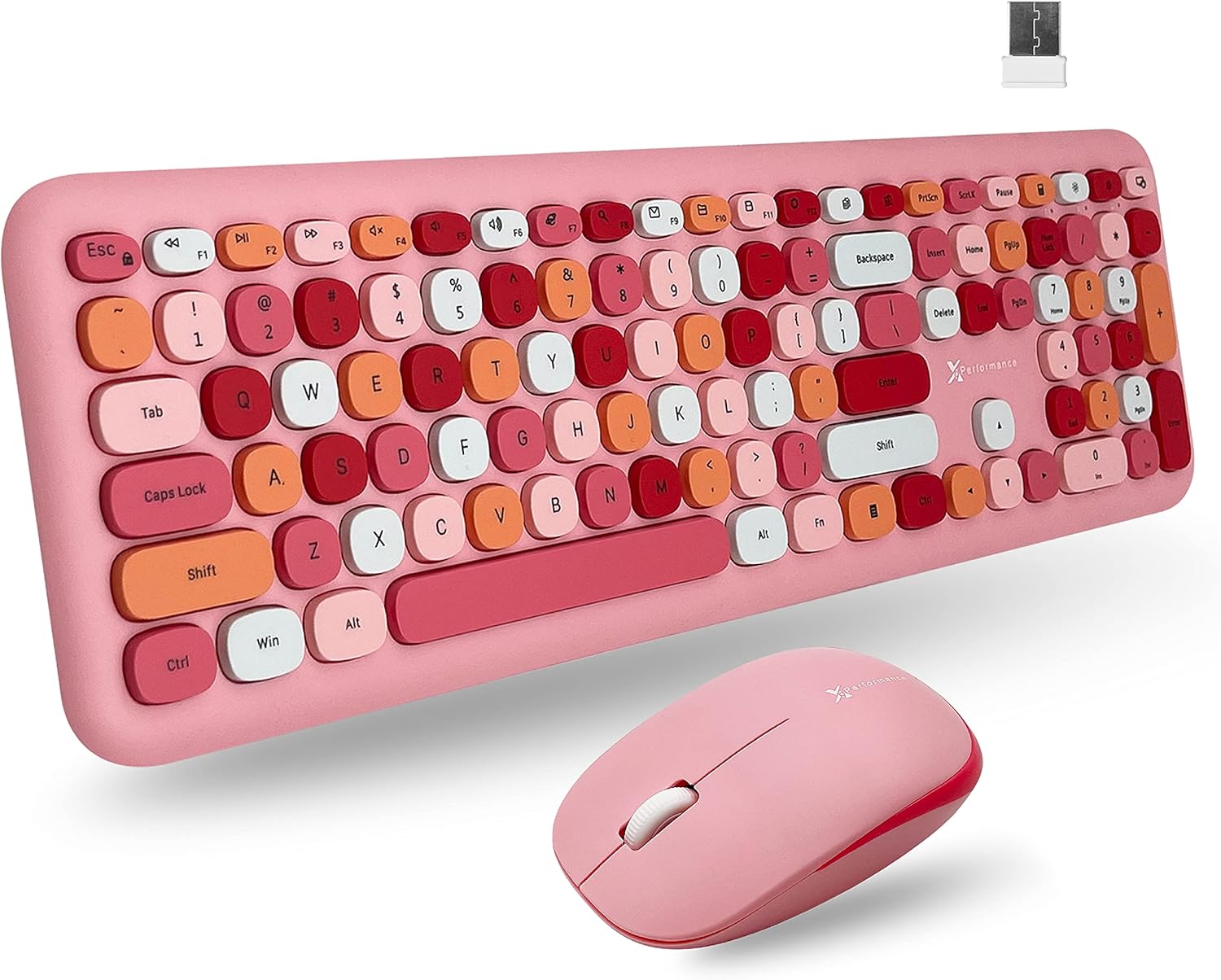 Amazon.com: X9 Performance Colorful Keyboard and Mouse Combo - 2.4G ...