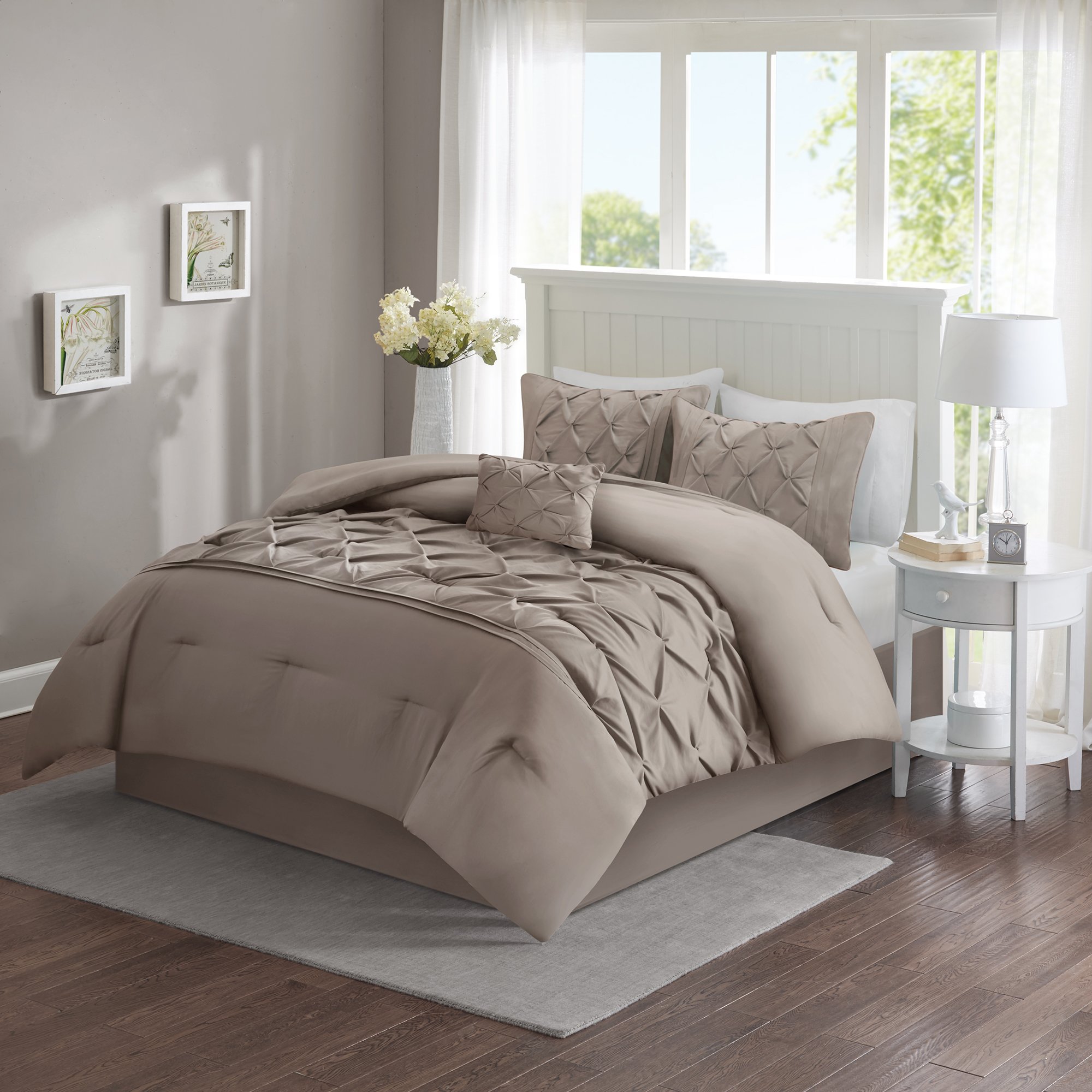 Comfort Spaces Cavoy Comforter Set - Luxe Diamond Tufting, All Season ...