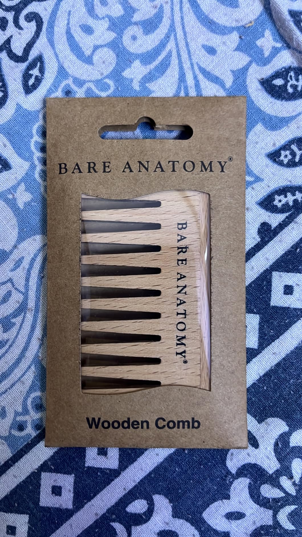 Buy Bare Anatomy Wooden Comb - Made with Beech Wood | Detangles & Adds ...