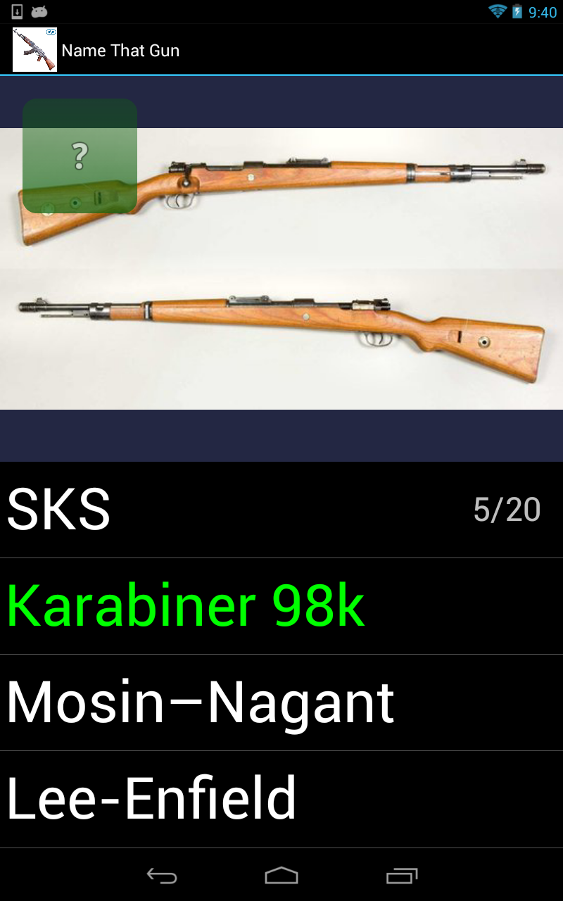 Name That Gun Quiz - App on the Amazon Appstore