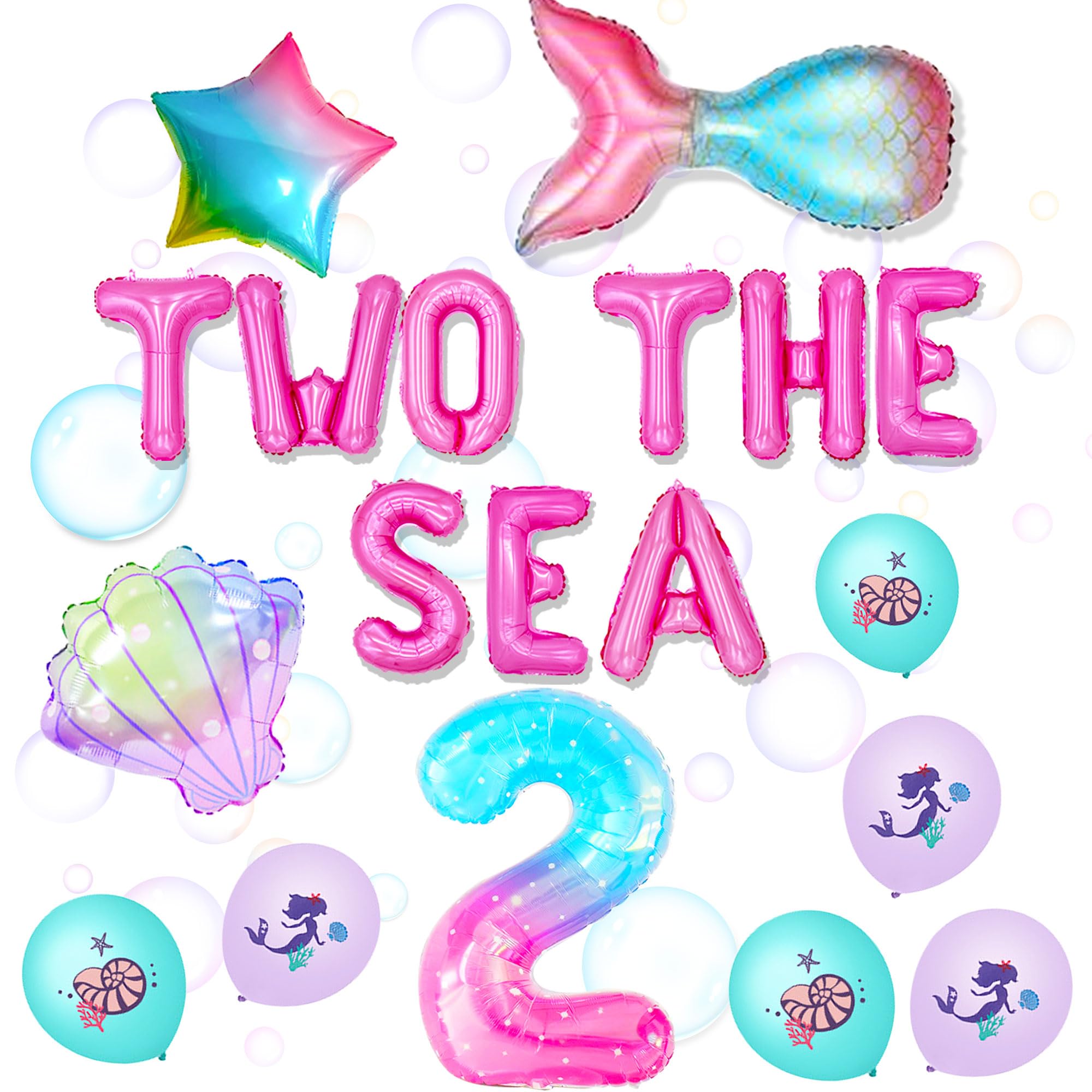 Amazon.com: LaVenty Two the Sea Birthday Party Supplies Decoration For ...
