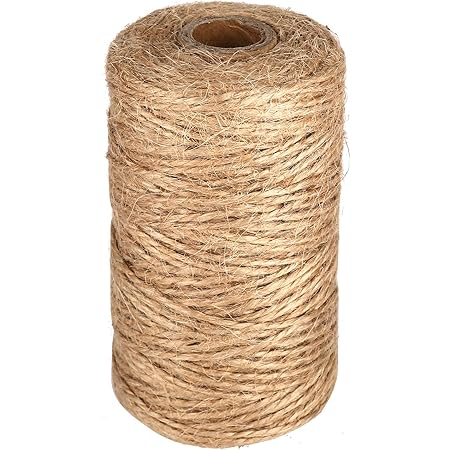 Amazon.com: tifanso Natural Jute Twine String - 328 Feet Garden Twine ...