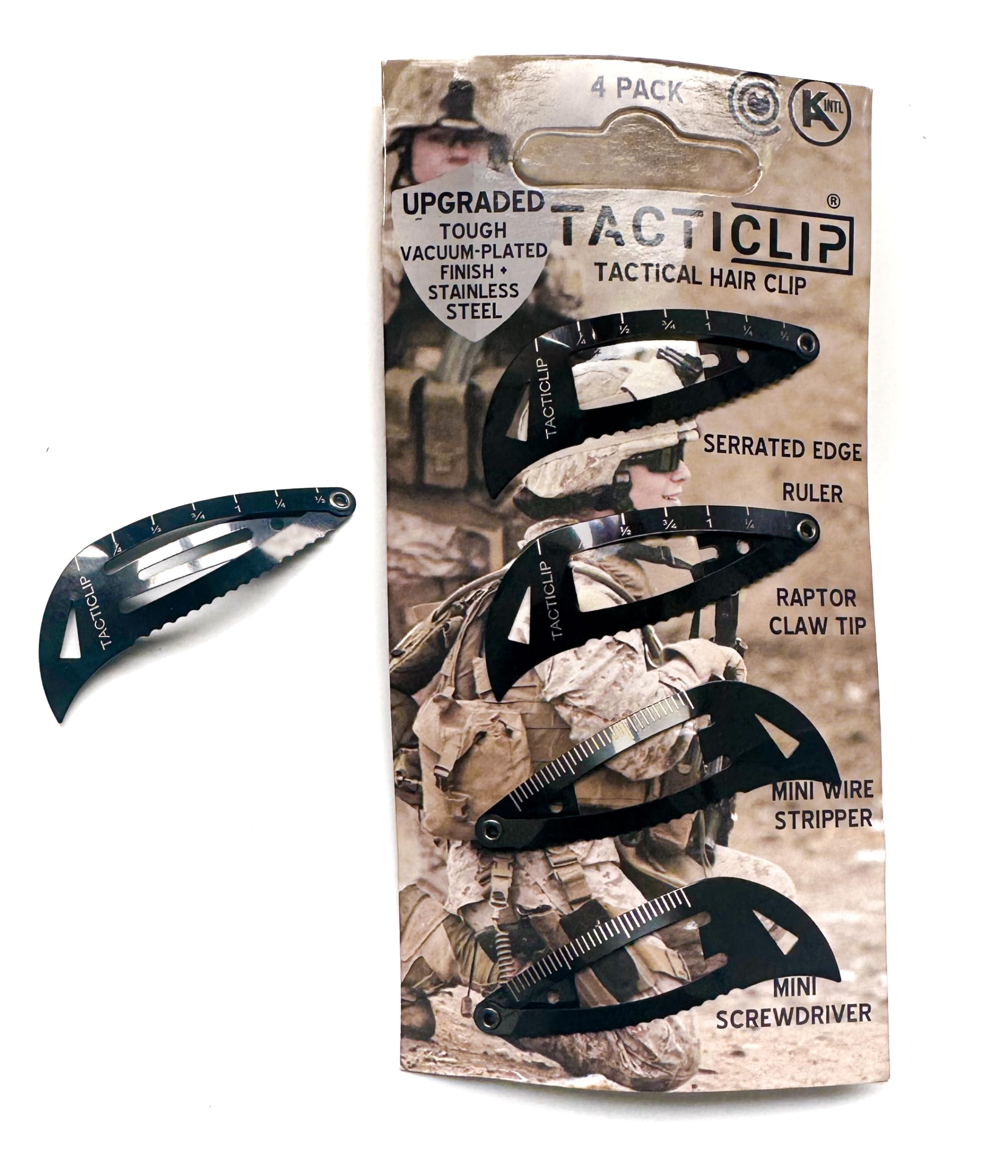 Amazon.com : Tacticlip - 4 Pack - Spring Steel Tactical Hair Clips ...