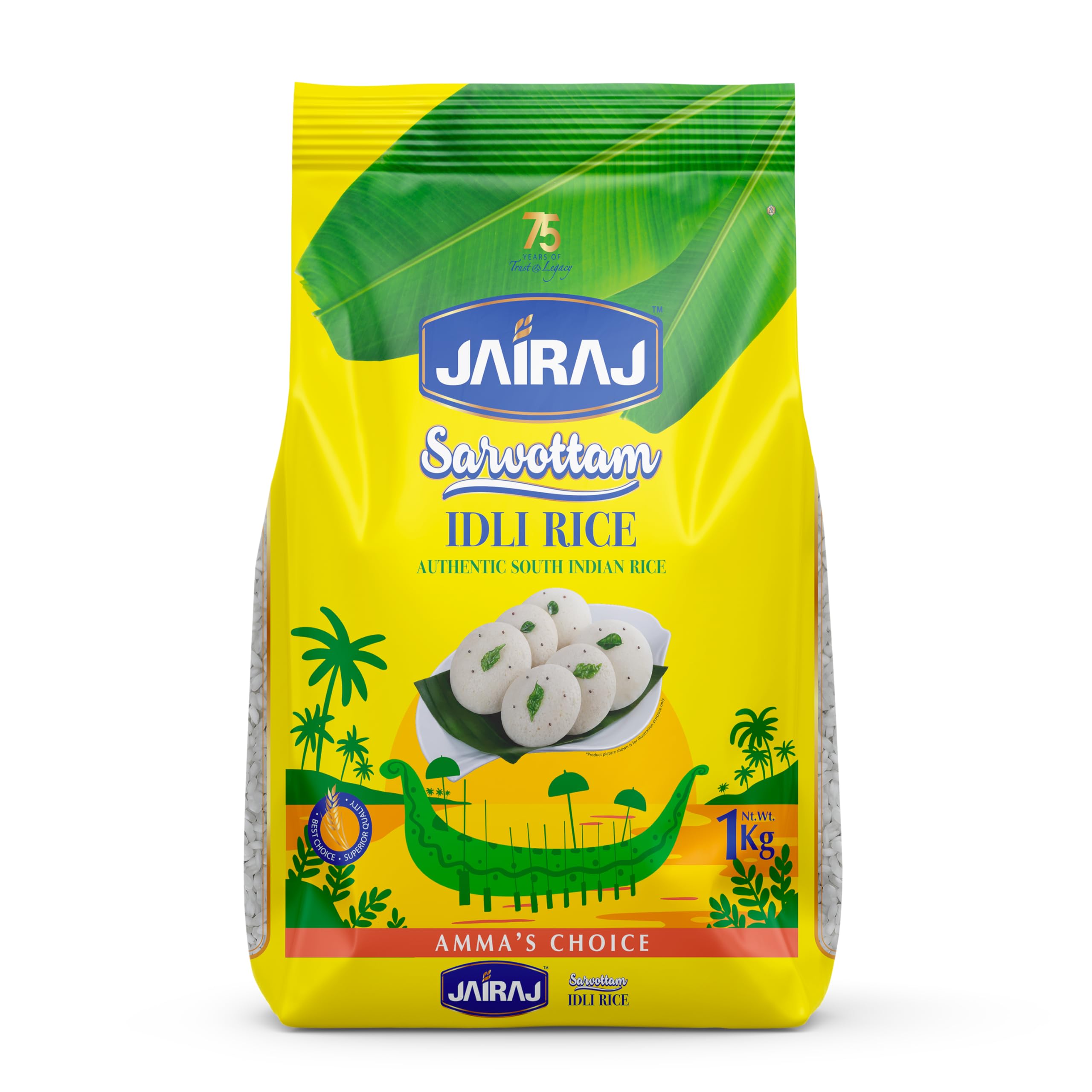 Jairaj Idli Rice - Authentic South Indian Rice for Soft and Fluffy ...