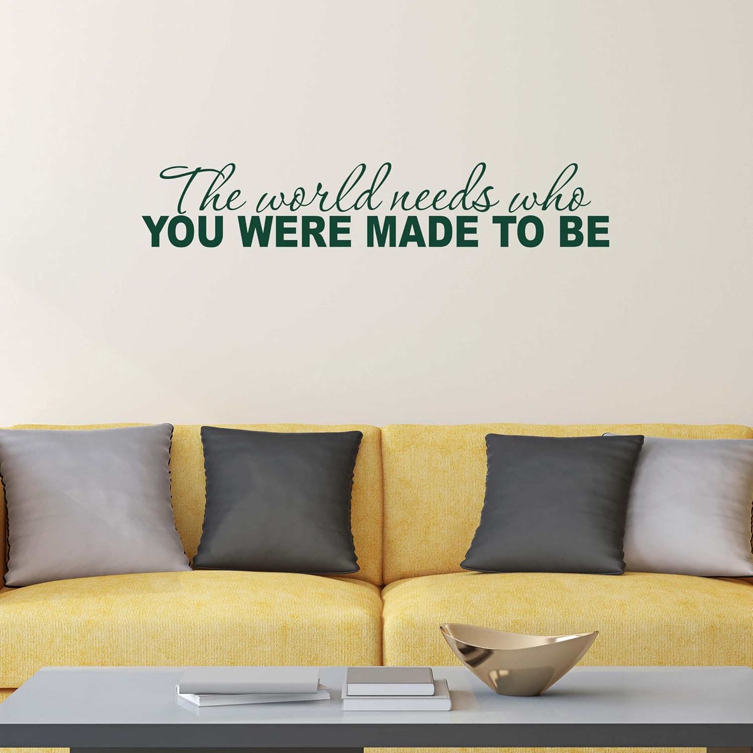 Amazon.com: The World Needs Who You were Made to Be Vinyl Wall Decal ...