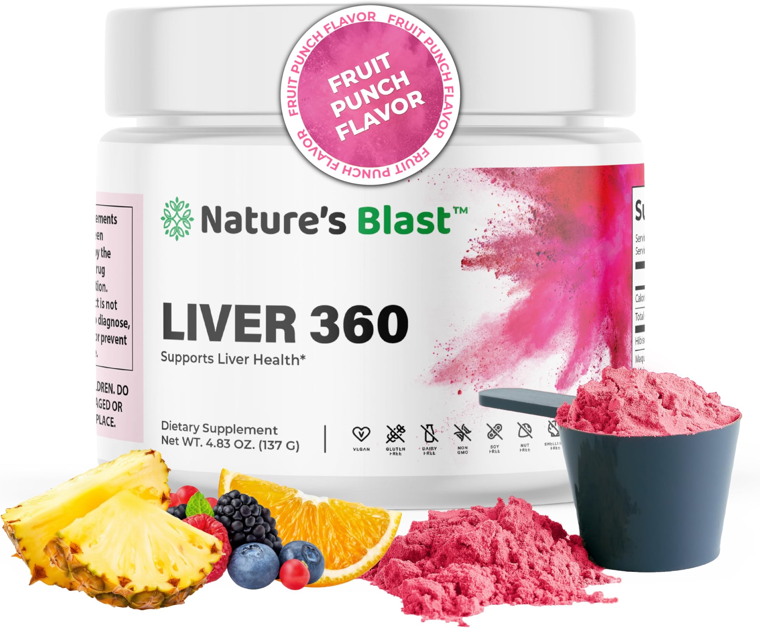 Amazon.com: NATURES BLAST Liver 360 - Fruit Punch Flavored Liver ...