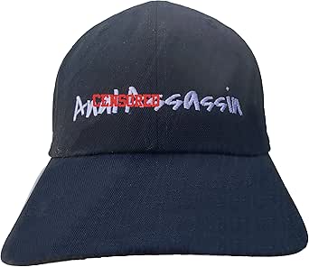 Anal Assassin - Black Embroidered Ball Cap with White Stitching at ...