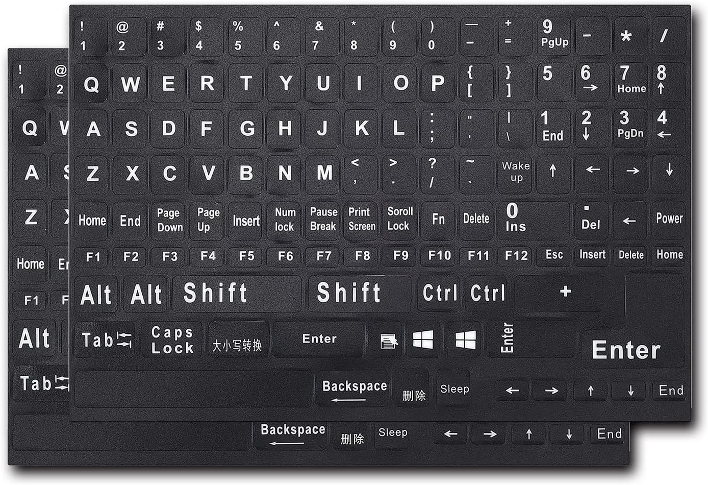 2PCS English Keyboard Stickers,English Keyboard Philippines | Ubuy
