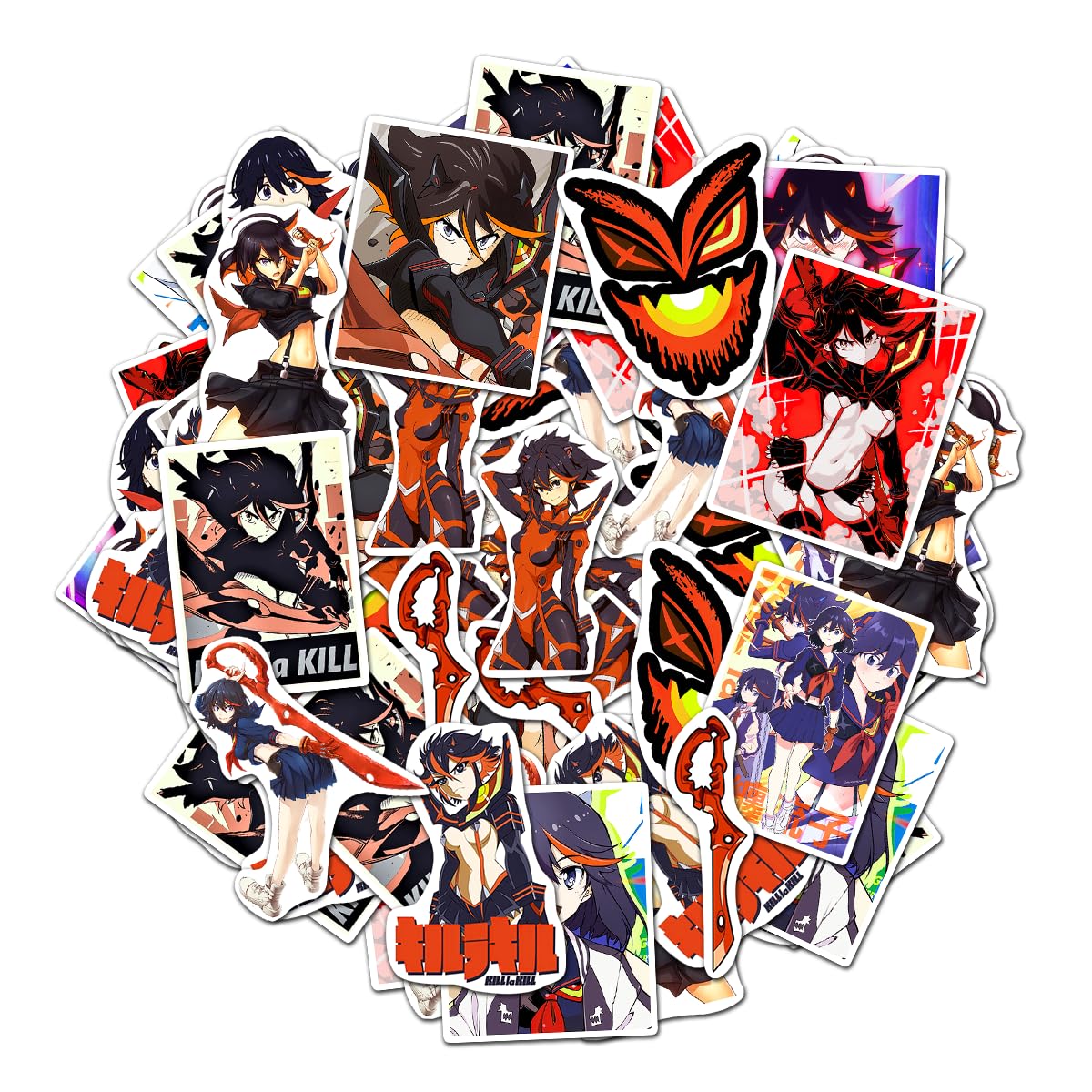 Amazon.com: AnanoSTORE Stickers 20 pcs Aesthetic Vinyl Decals M Removable Laptop Ryu Hero Guitar ...