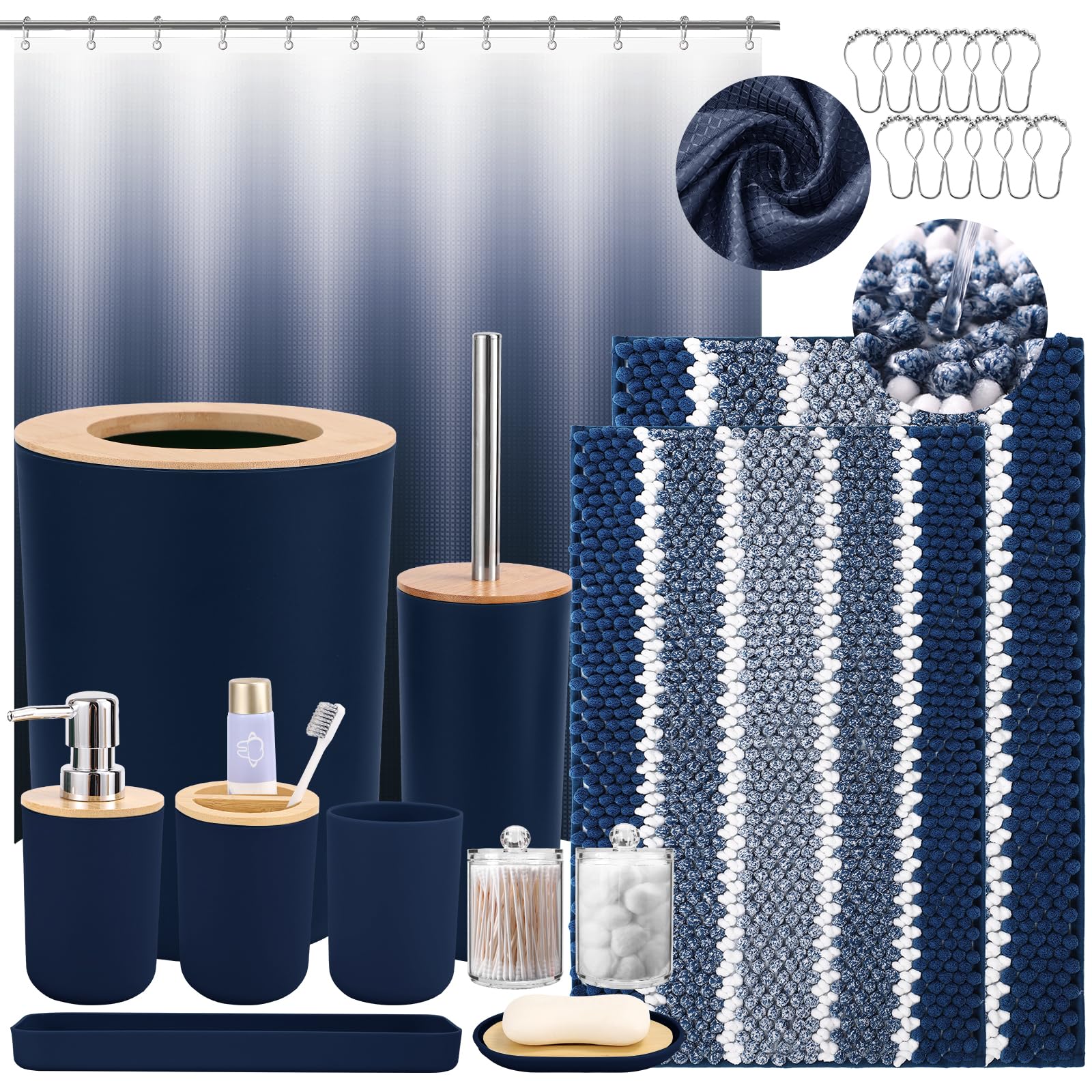 Amazon.com: SLDIYWOW Bathroom Accessory Set–Bathroom Set with Shower ...