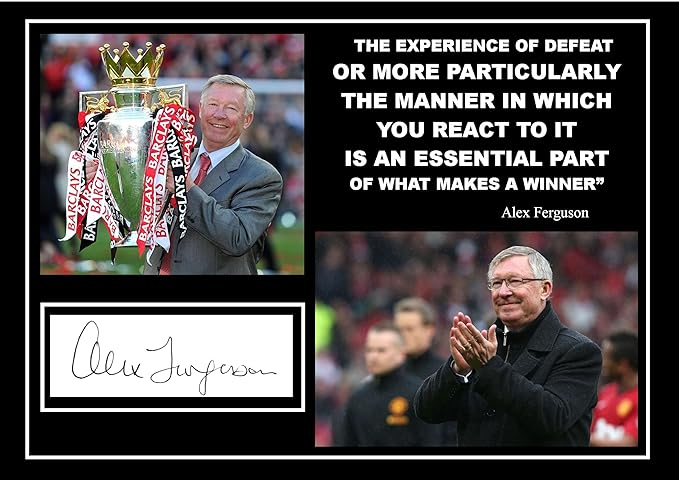 SIGNED BY THE STARS ALEX FERGUSON AUTOGRAPHED PHOTO Unframed ...