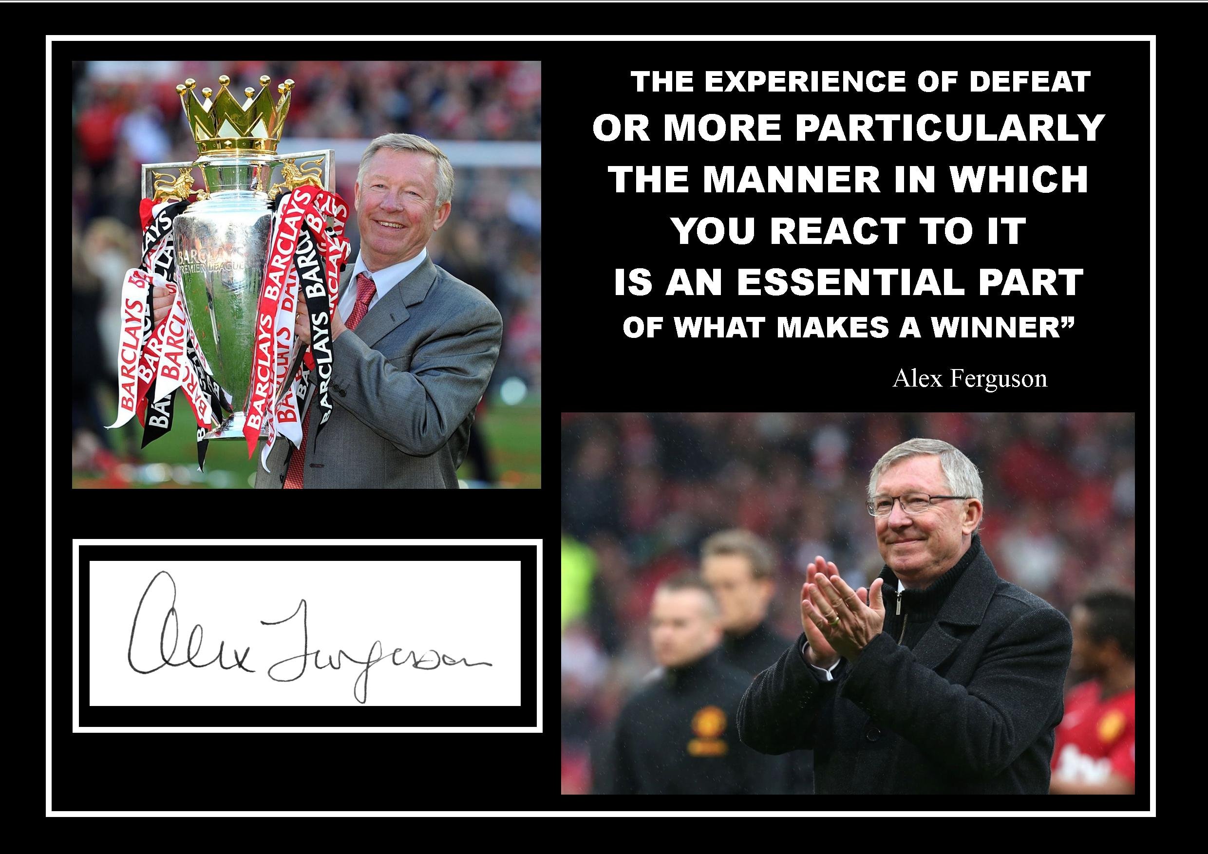 ALEX FERGUSON SIGNED/AUTOGRAPHED PHOTO : Amazon.co.uk: Home & Kitchen
