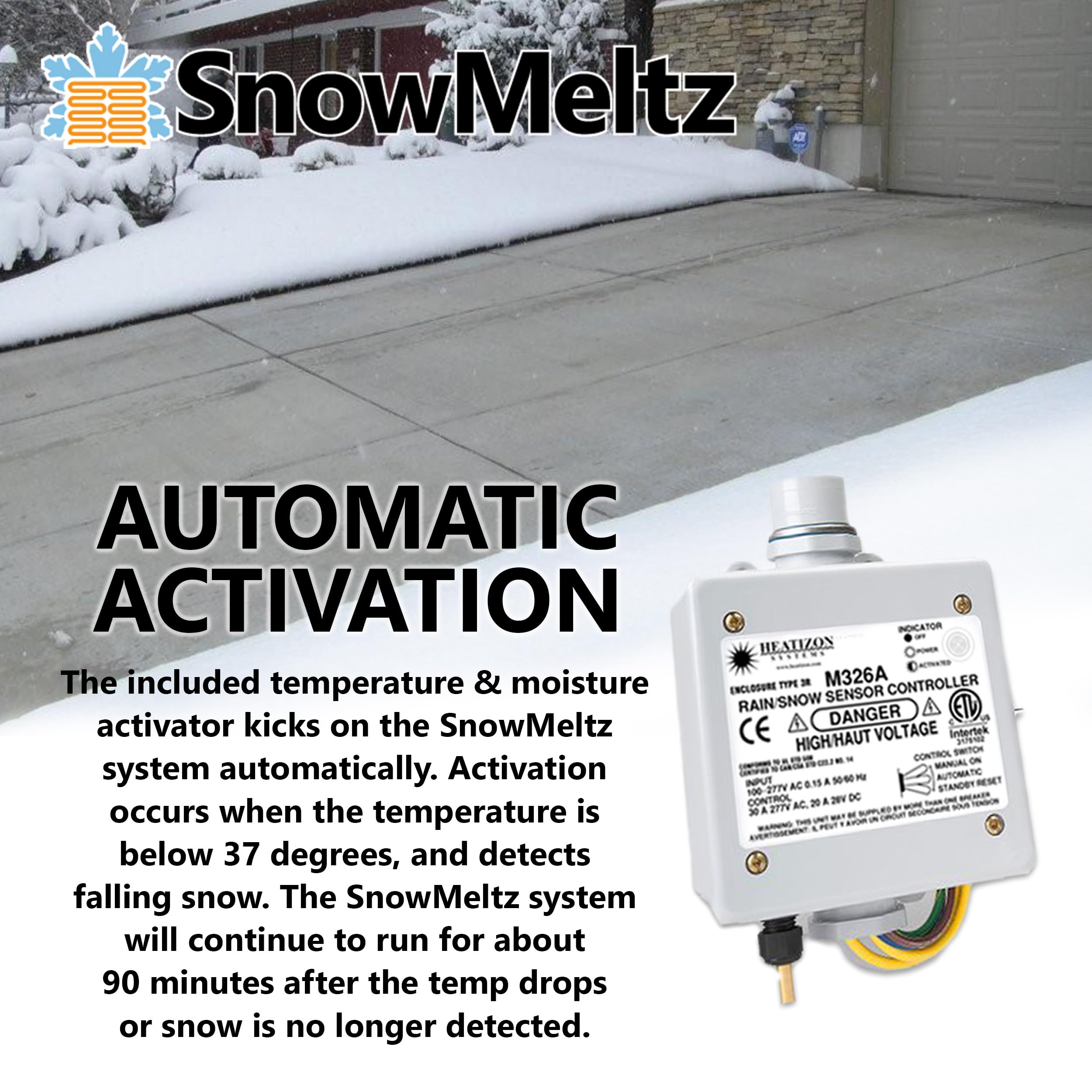 Driveway Electric Heaters WarmlyYours WHMA120 KIT SCW 2X05 WarmlyYours