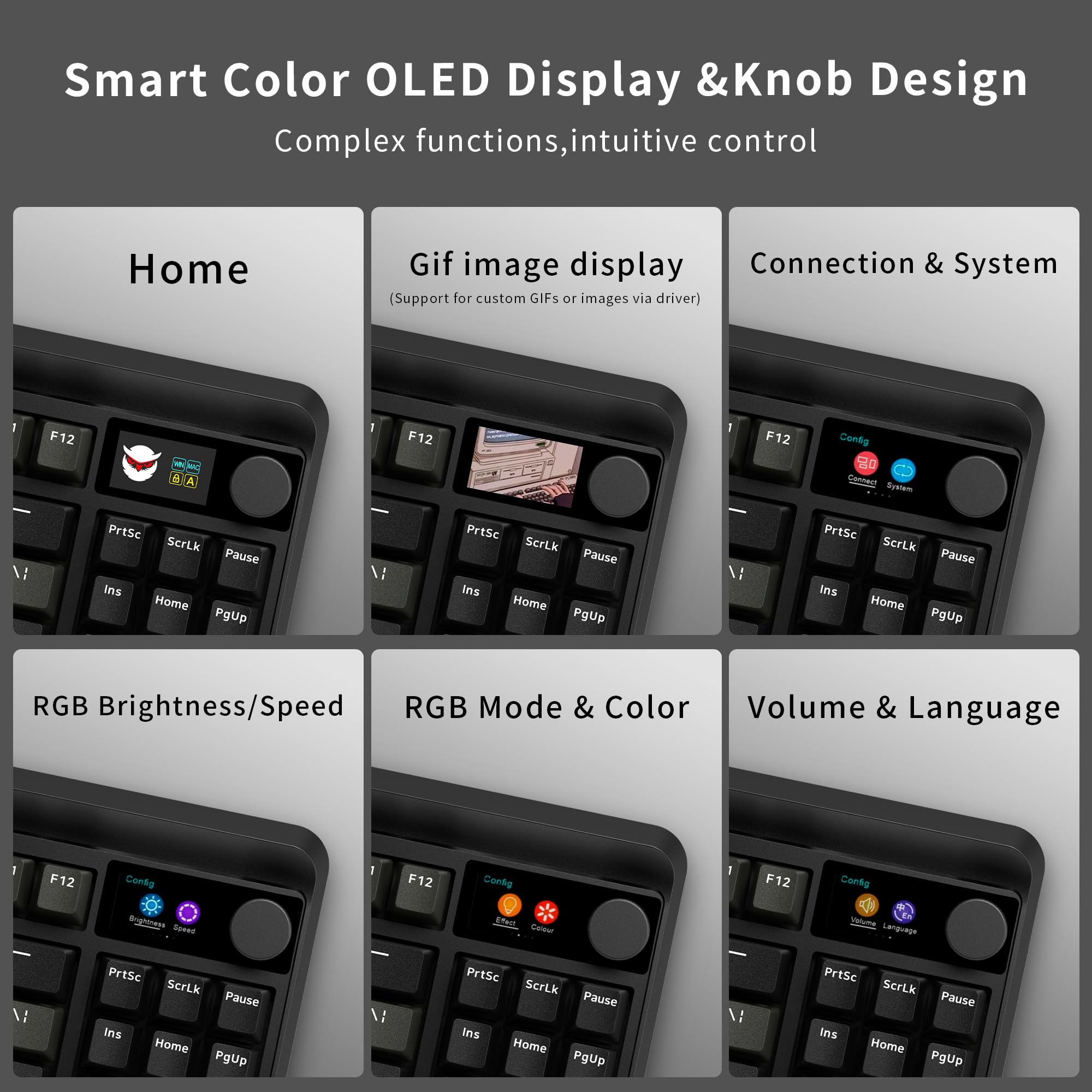 Snapklik.com : OHY XVX Wired 75% Retro Gaming Keyboard