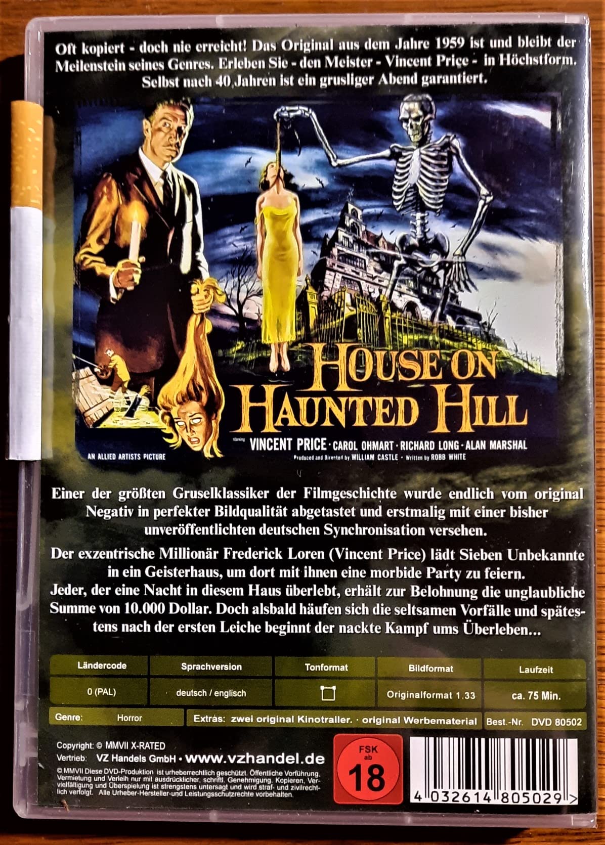 House on Haunted Hill [DVD] [Import]: Amazon.de: DVD & Blu-ray