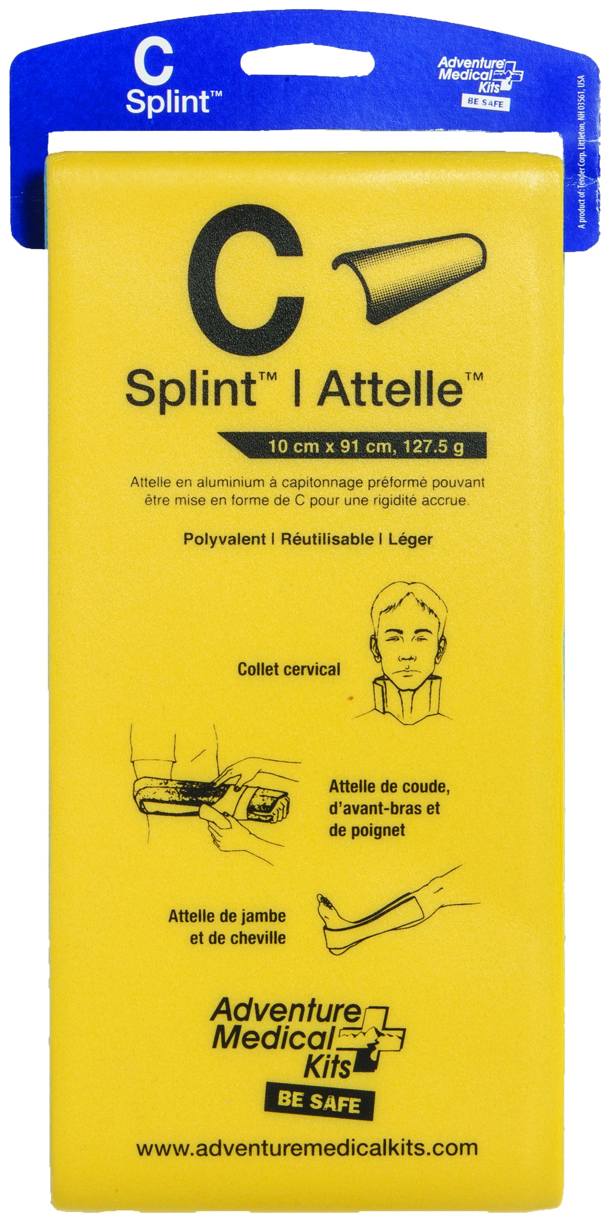 Amazon.com : Adventure Medical Kits C-Splint for Fractured Limbs, 4 x ...