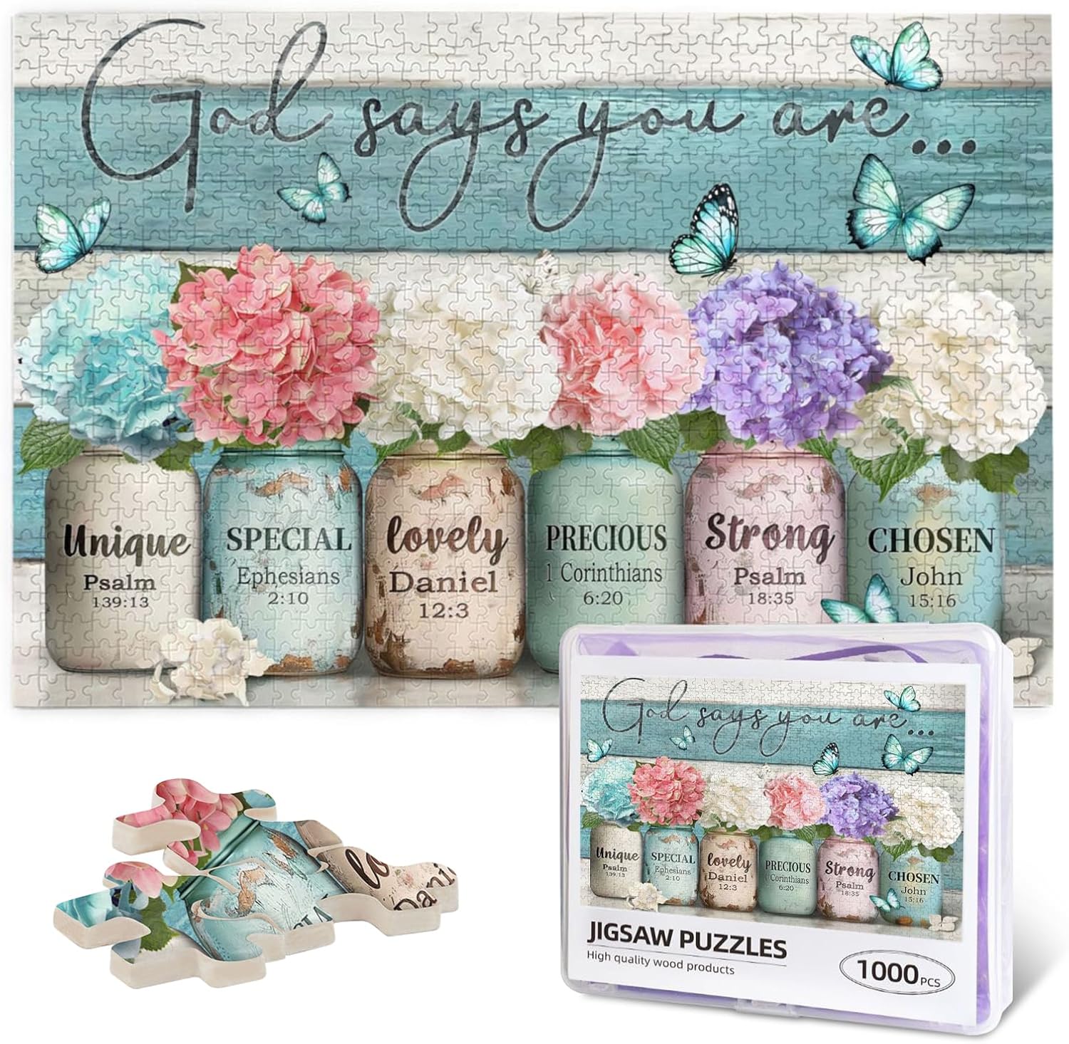 Amazon.com: Christian Jigsaw Puzzle for Adults 1000 Pieces Farmhouse ...