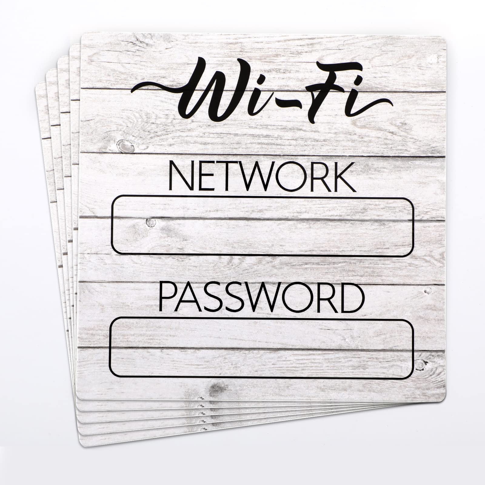 Amazon.com: Oudain 5 Pieces Wi-Fi Password Sign Rustic Fridge Magnet Wi ...