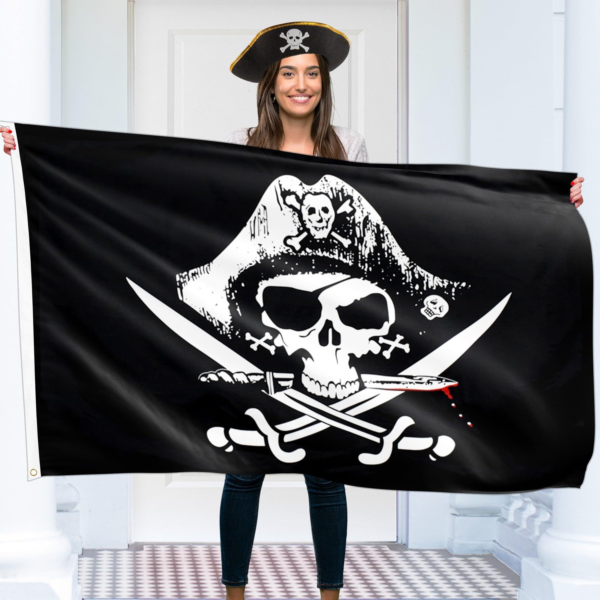 Jolly Roger Flag Printable Jolly Roger Flag 3x5 Ft And Garden Flags