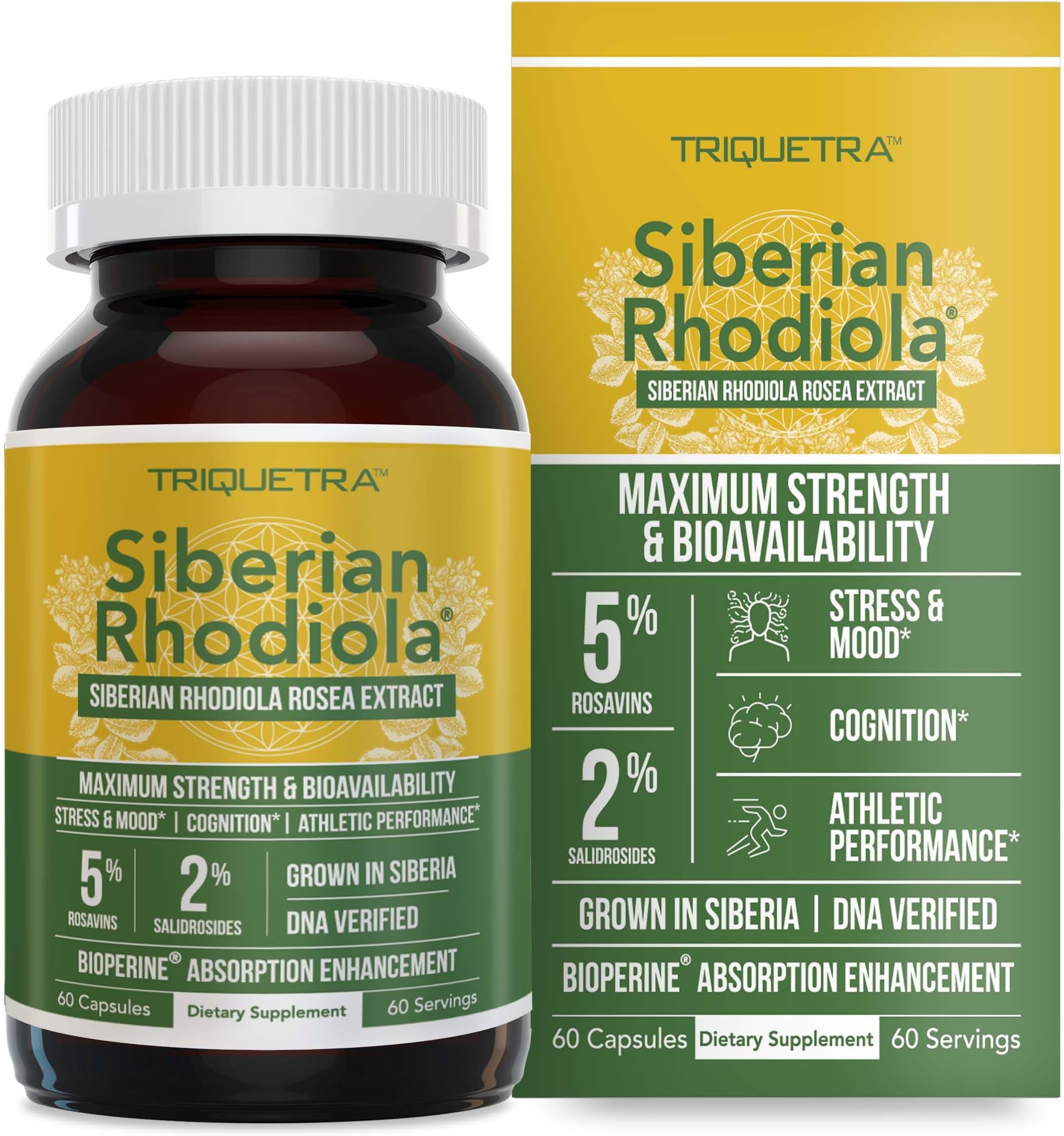 Amazon.com: Max Strength Siberian Rhodiola®: Rhodiola Rosea 5% Rosavins ...