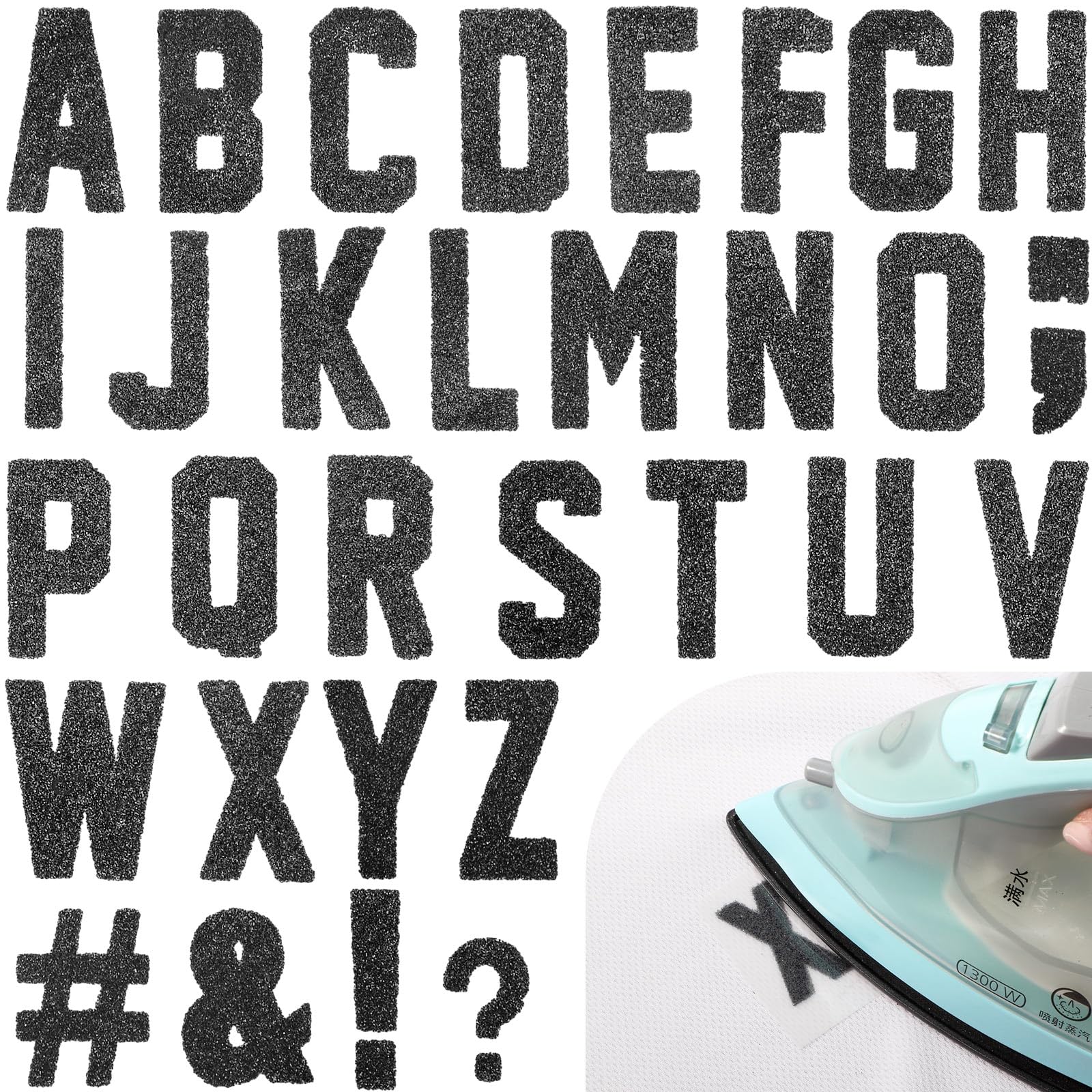 Amazon.com: 279 Pieces Graduation Iron on Letters 1.5 Inch A-Z Flock ...