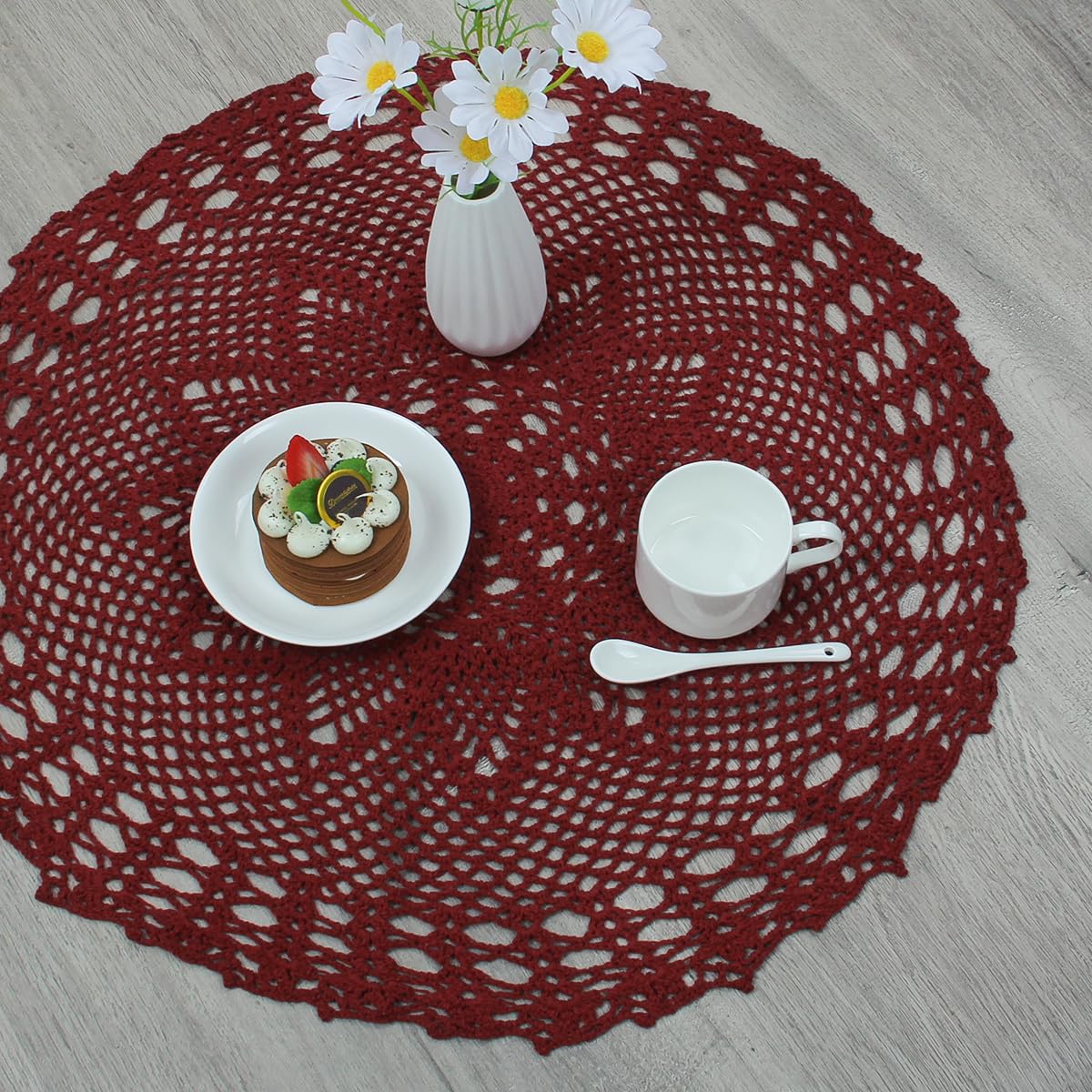 Snapklik.com : Kilofly Handmade Crochet Cotton Lace Table Sofa Doily