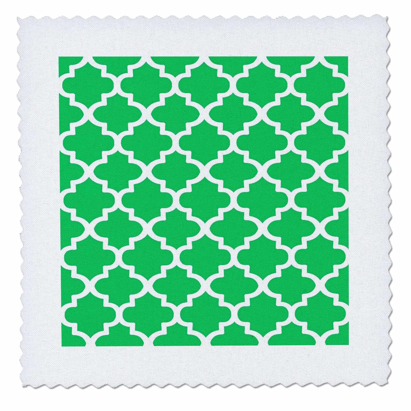 Green Quatrefoil Shape
