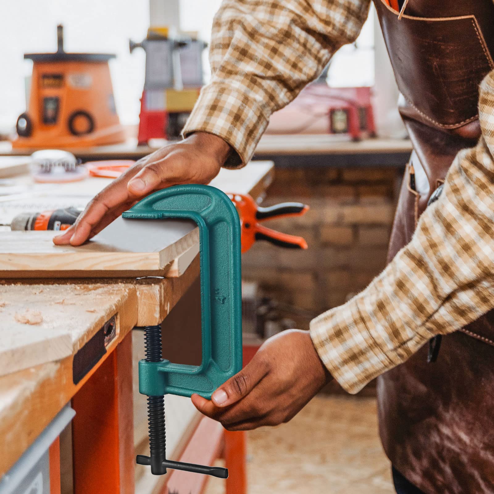 4 Pcs C Clamp Set 4 Inch Heavy Duty G-Clamps Automotive and Wood ...