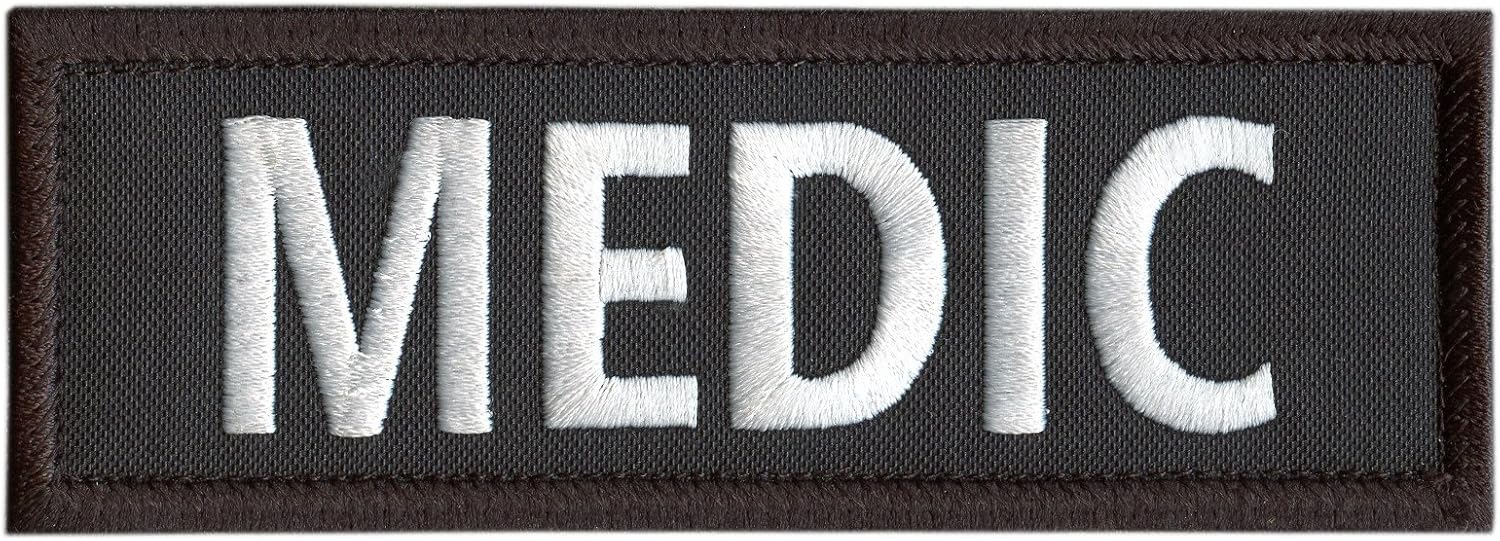 Amazon.com: Medic 5"x2" EMT EMS Paramedic Body Armor Tactical ...